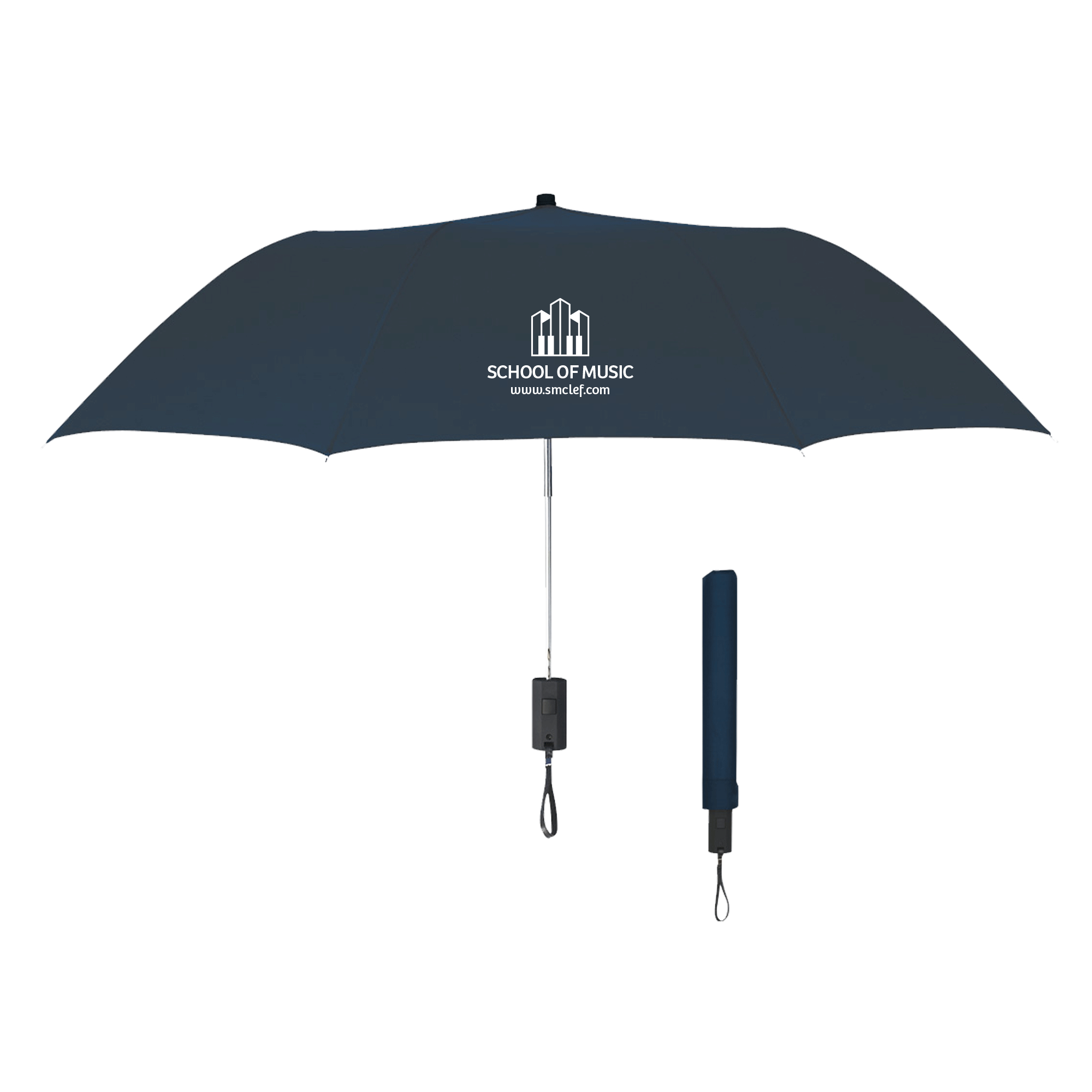 Custom 44'' Arc Auto-Open Folding Umbrella | Pens.com