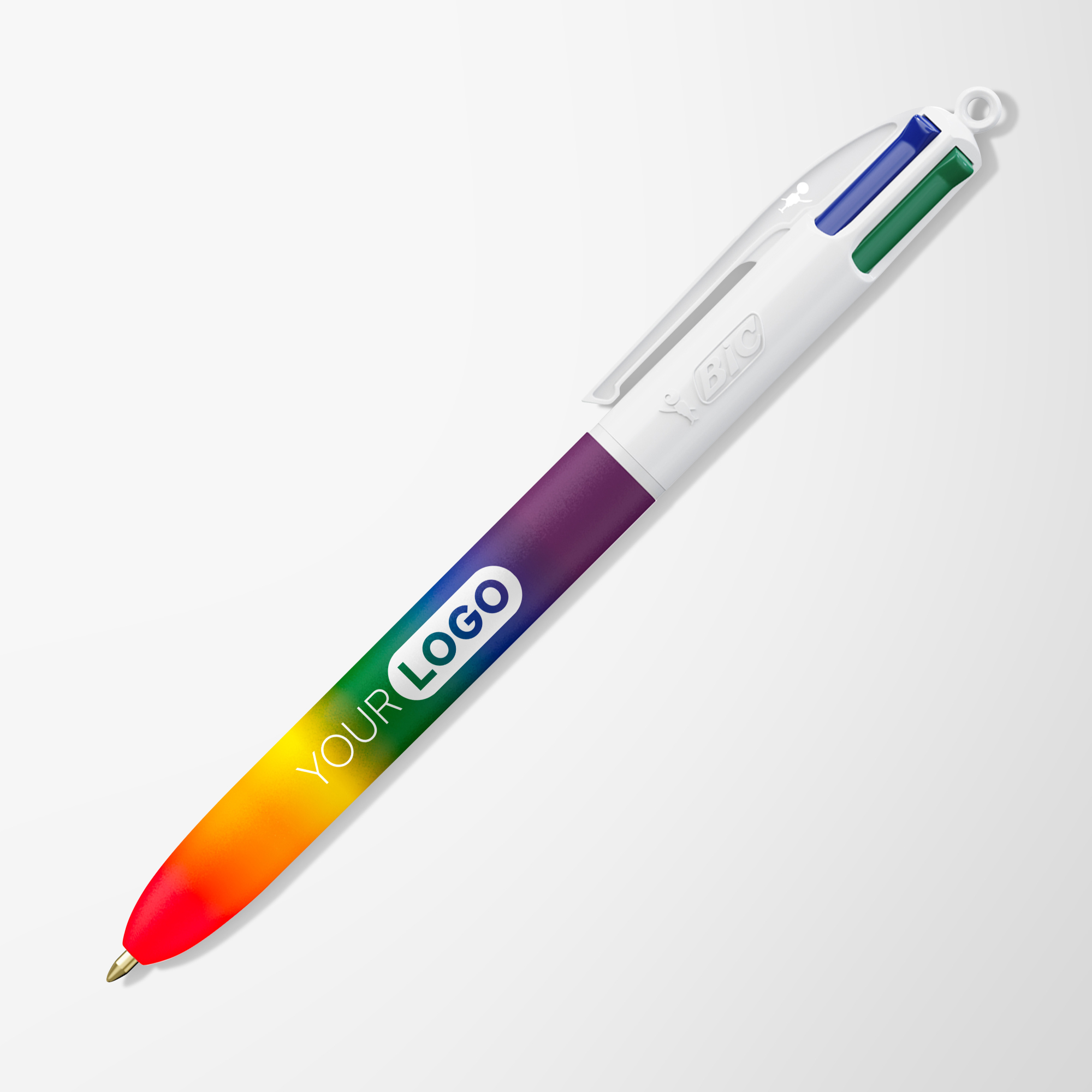 Promotional BIC® 4 Colours® Rainbow Decor 4-Ink Pen with Logo | Pens.com