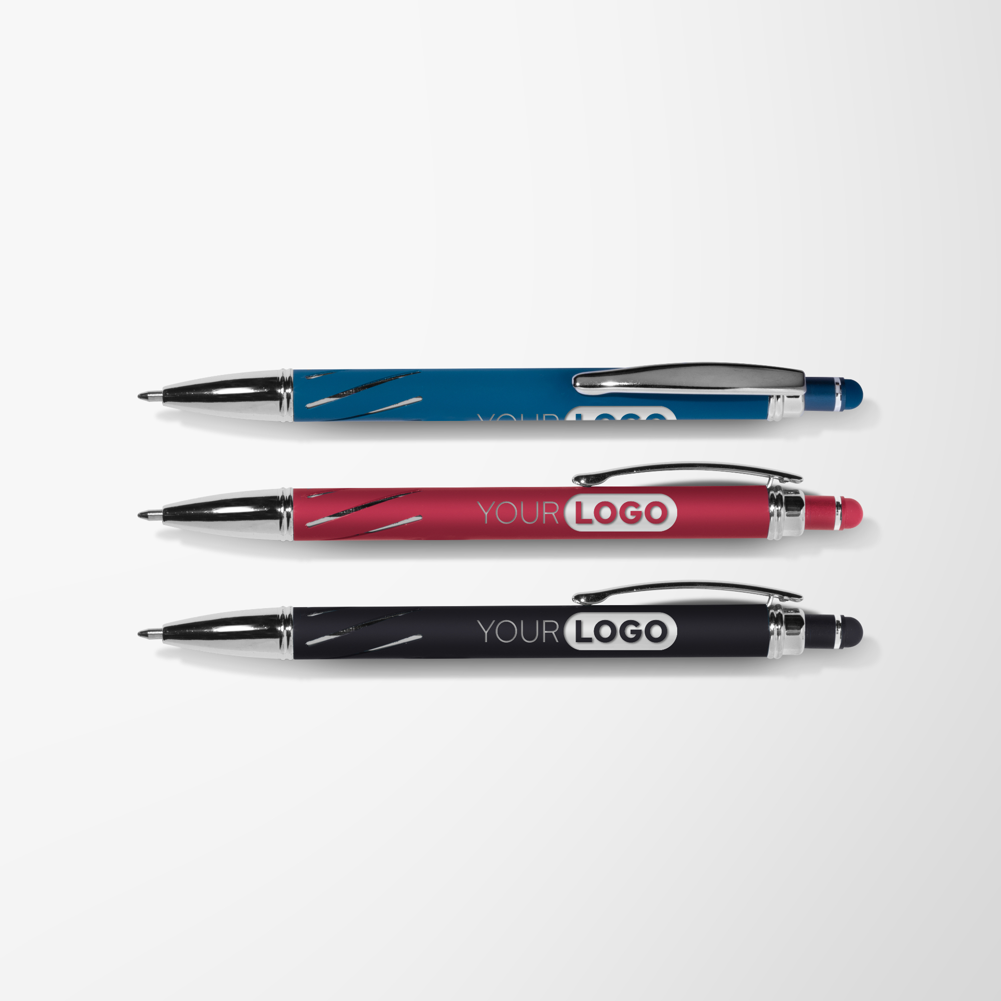 Custom Engraved Diamond Stylus Pen with Shiny Grip | Pens.com