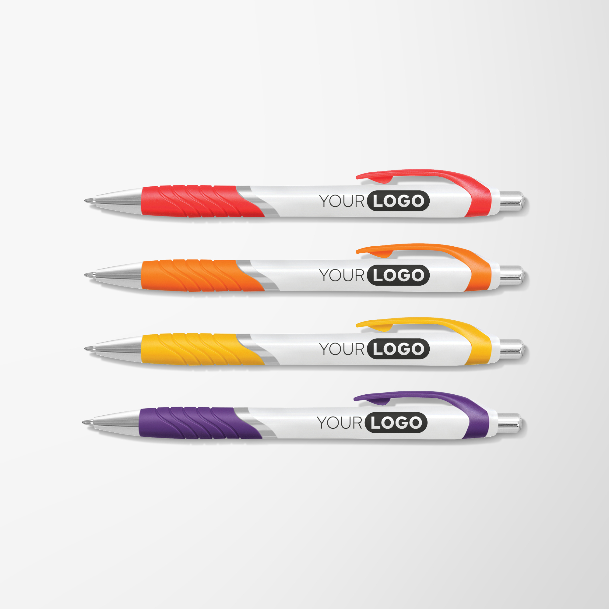 Personalise Jet Pen - White Barrels with Text | Pens.com