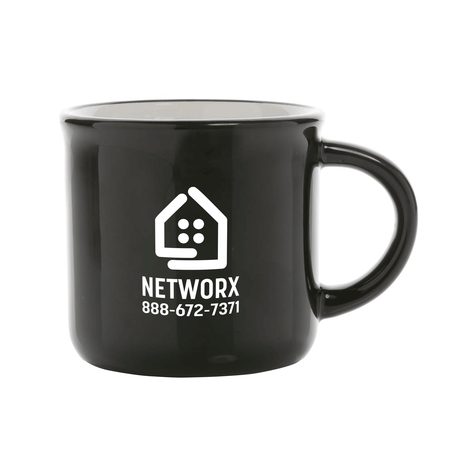 Promotional 280 ml Vintage Ceramic Mug with Logo | Pens.com