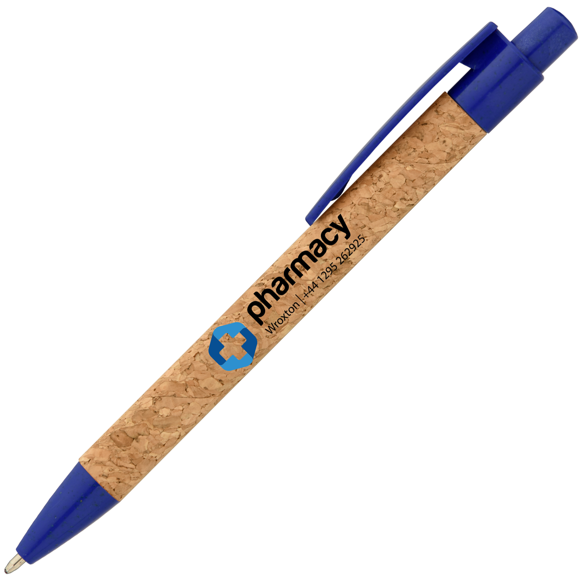 Personalise Cork & Wheat Straw Pen with Text | Pens.com