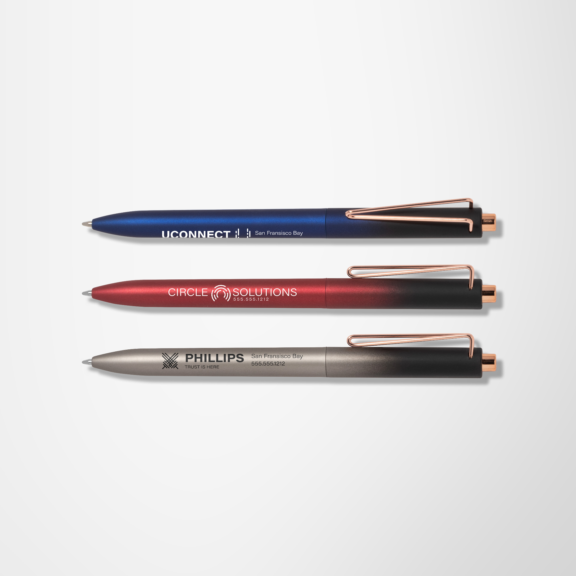 Custom Metallic Ombré Coil Pen | Pens.com CA