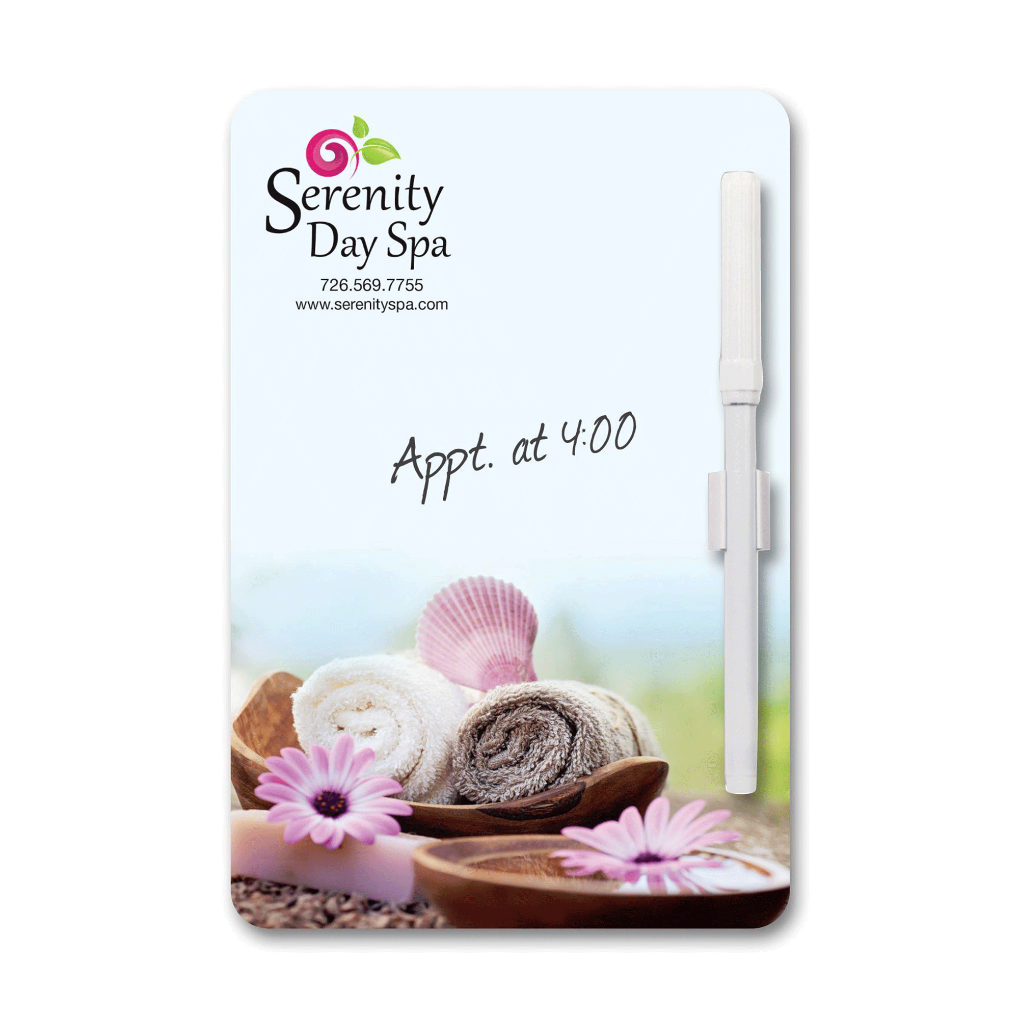 Custom Full Color Lois Dry-Erase Magnetic Memo Board with Pen | Pens.com