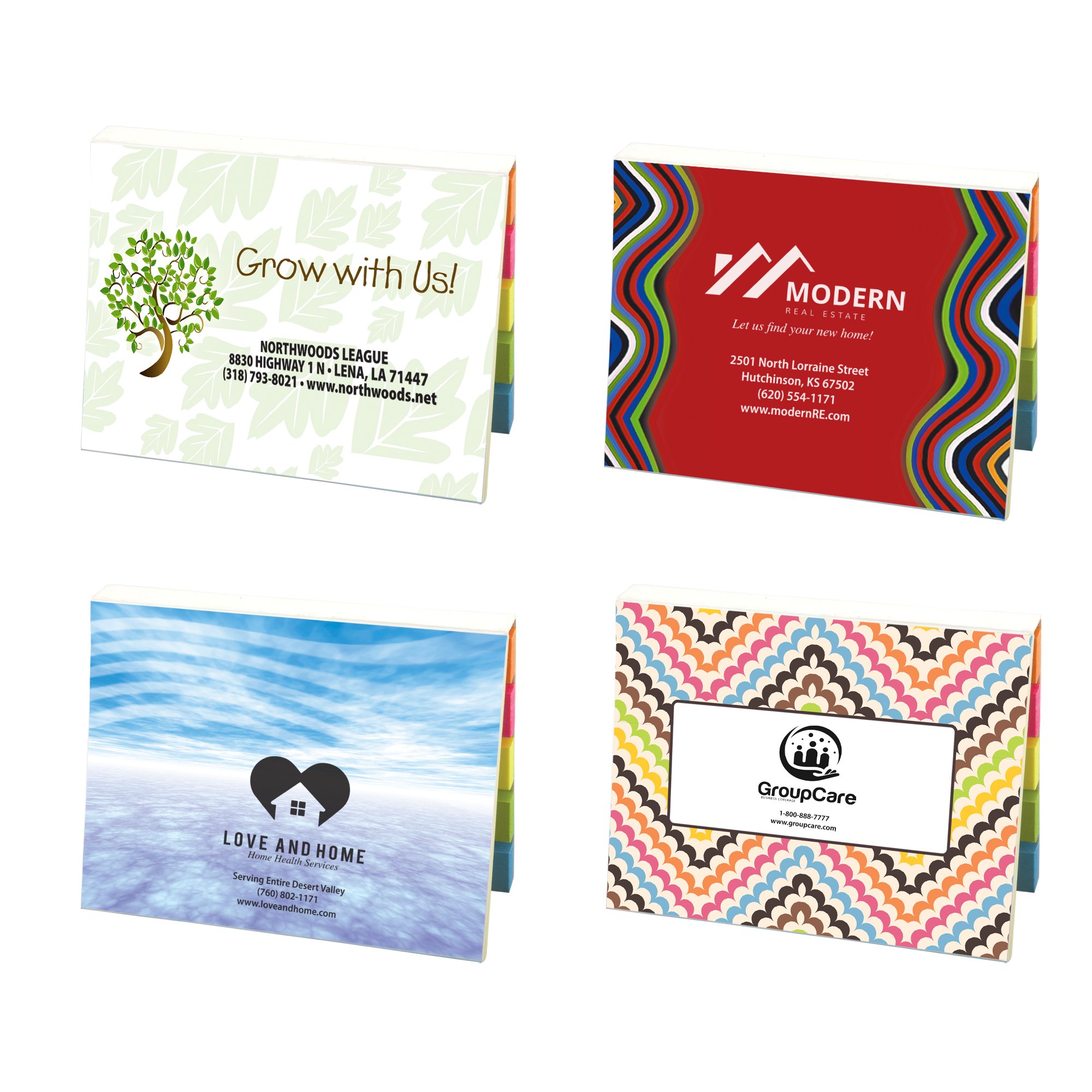 Custom Design Wrap Sticky Notebook | Pens.com