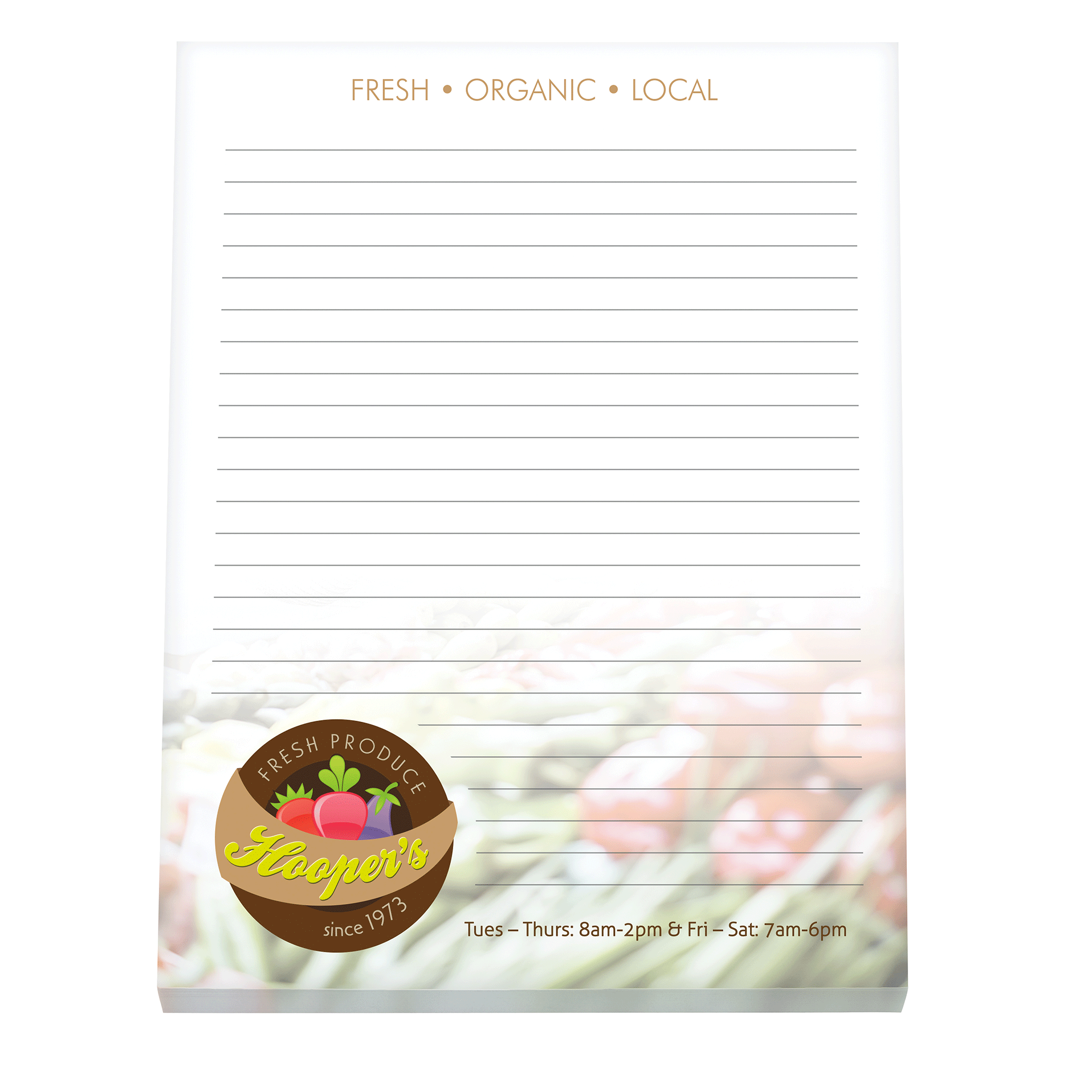 Custom Souvenir® 8-1/2 x 11'' Scratch Pad, 25 Sheet | Pens.com
