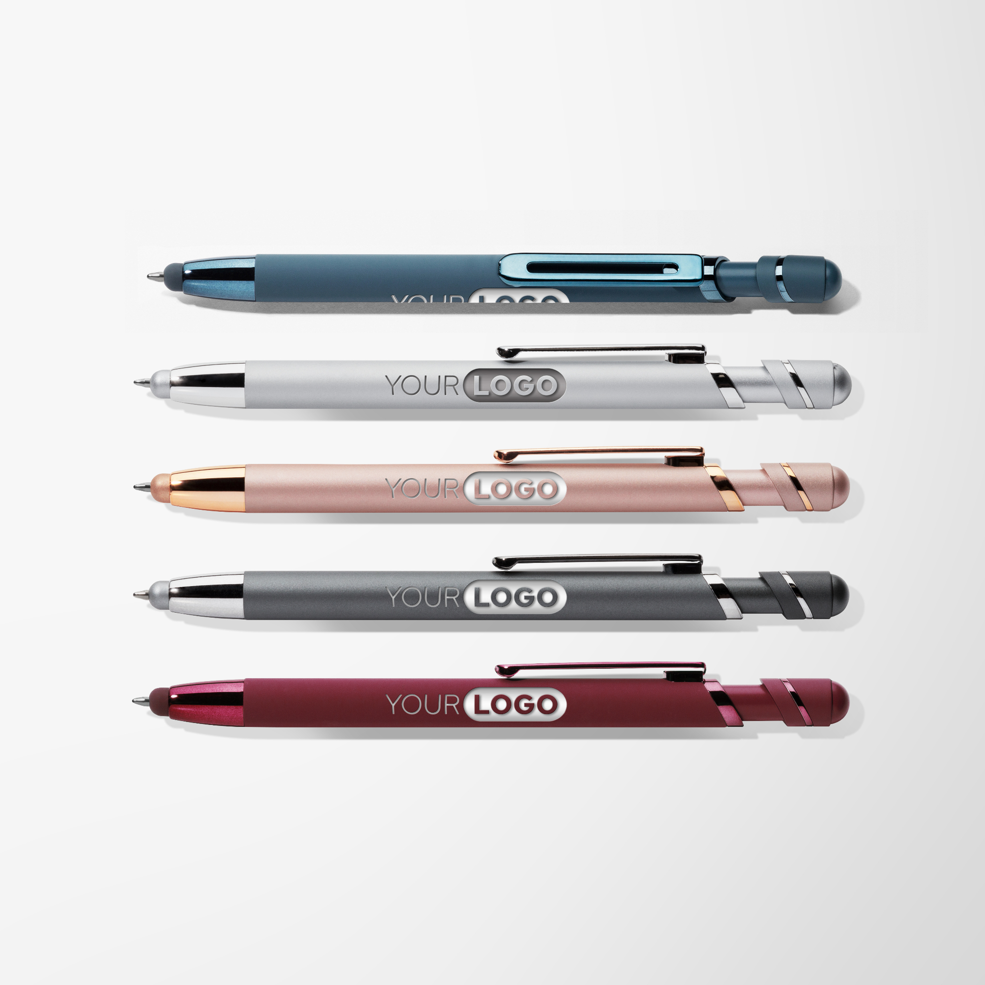 Personalise Metal Soft Touch Molly Stylus Pen with Text | Pens.com