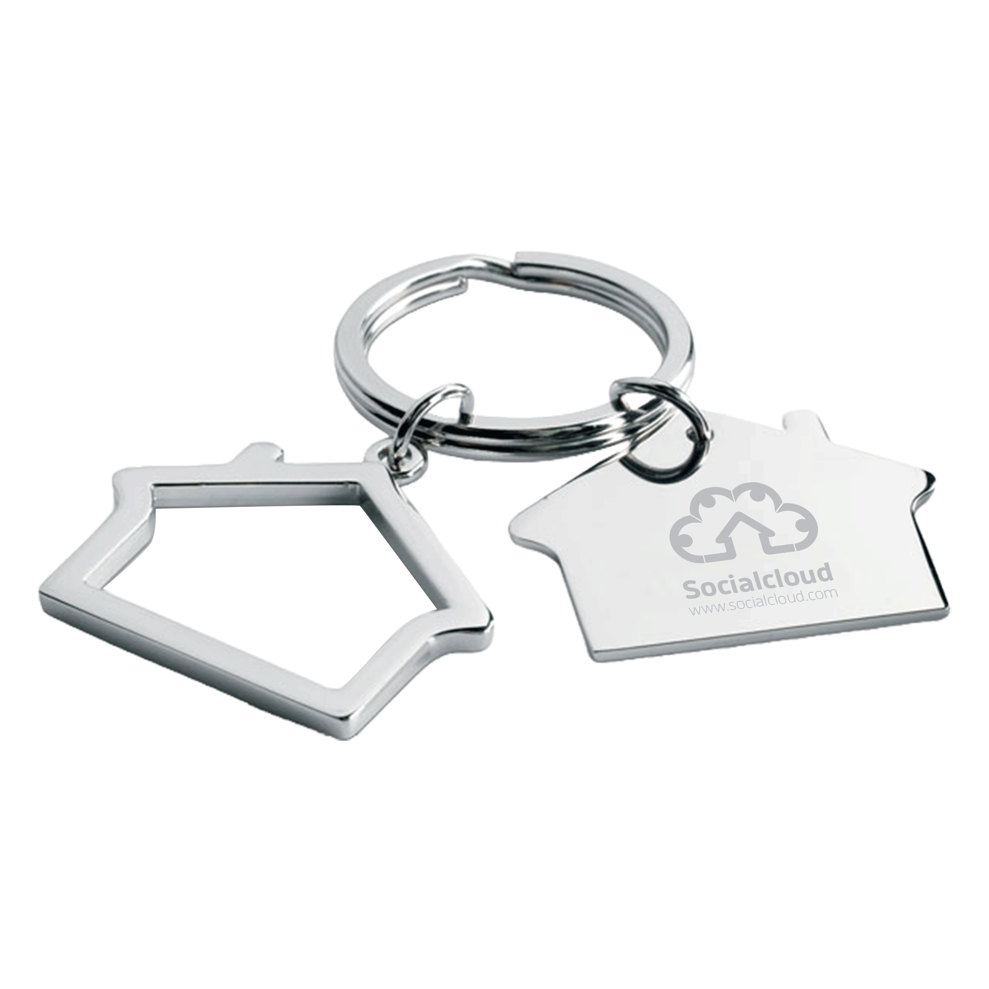 Promotional Casita Engraved Metal Key Ring with Logo | Pens.com