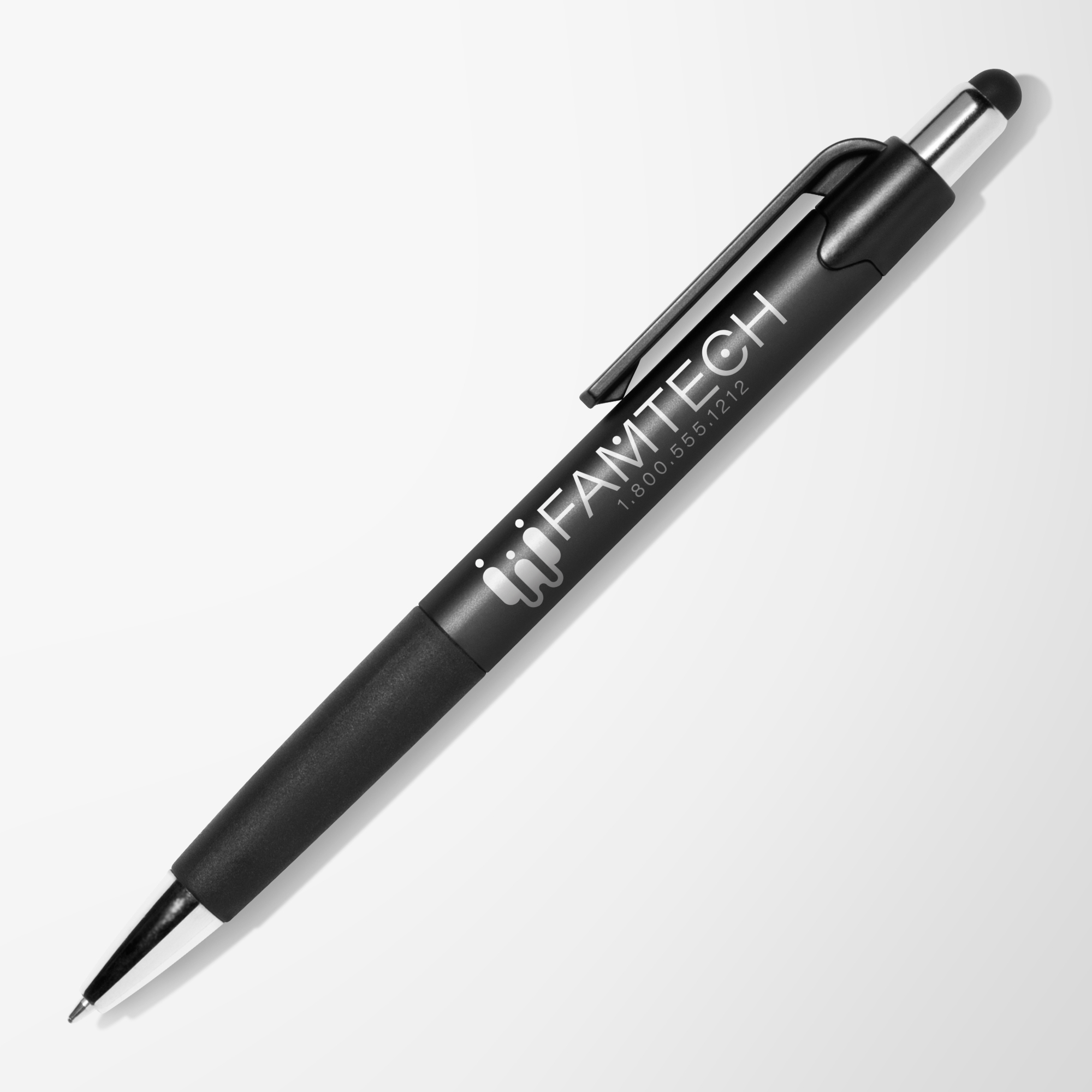 Custom Pacifica Pen with Plunger Stylus Tip | Pens.com