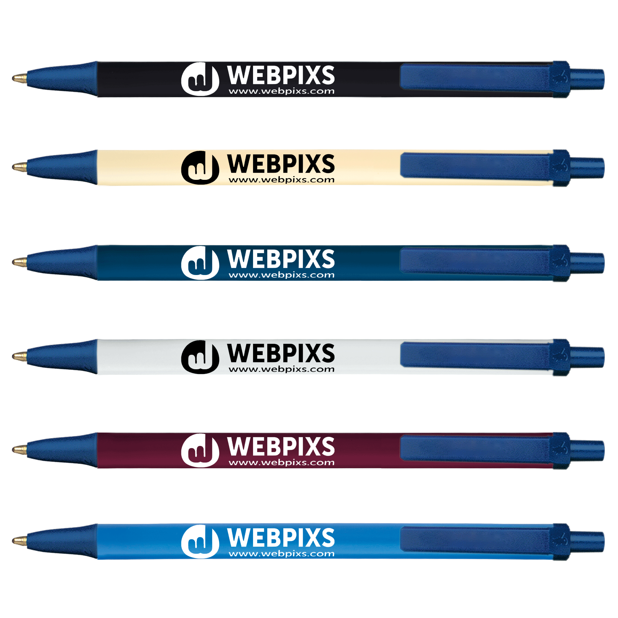 Custom BIC® Clic Stic Blue-Ink Pen | Pens.com