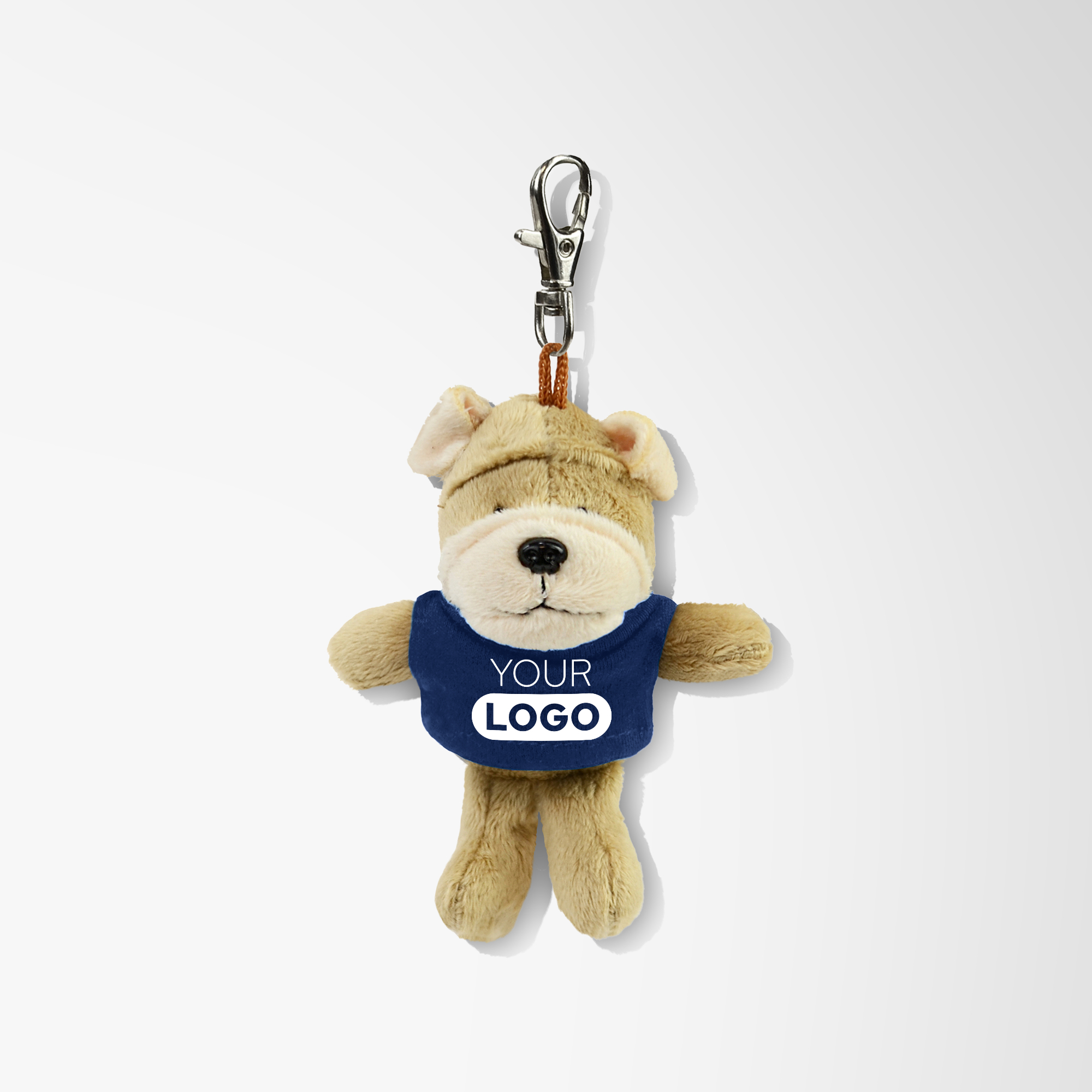 Custom Chelsea Teddy Bear™ 4" Plush Bulldog Key Tags | Pens.com
