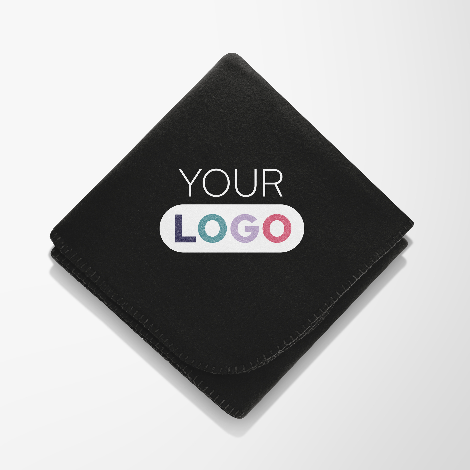 Custom Full Color Lincoln Recycled Fleece Blanket | Pens.com
