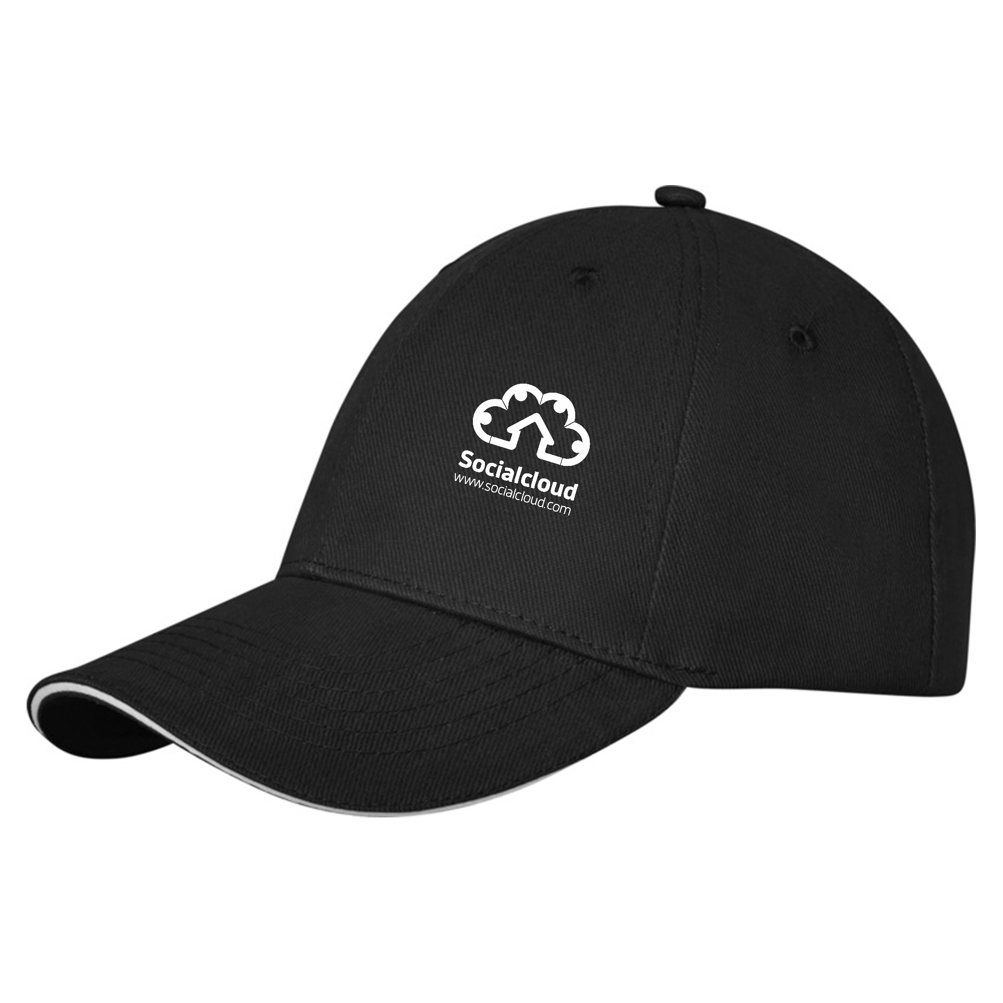 Promotional Darton 6 panel sandwich cap with Logo | Pens.com