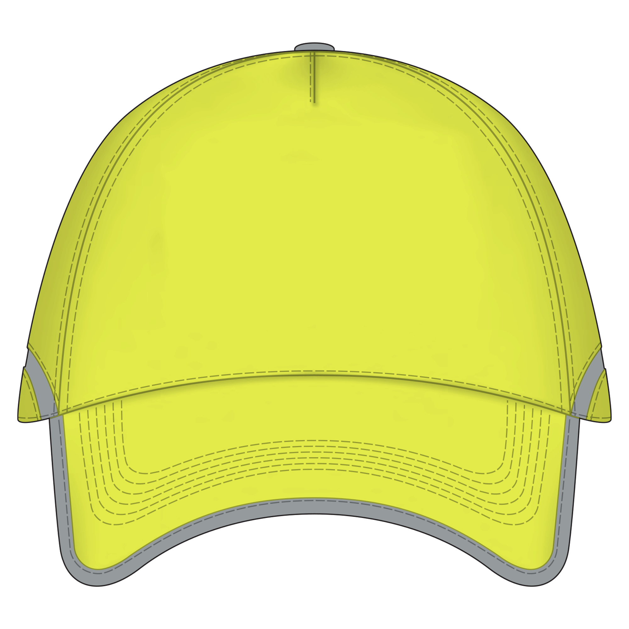 Personalise Flash 5 Panel Hi-Vis Cap with Text | Pens.com