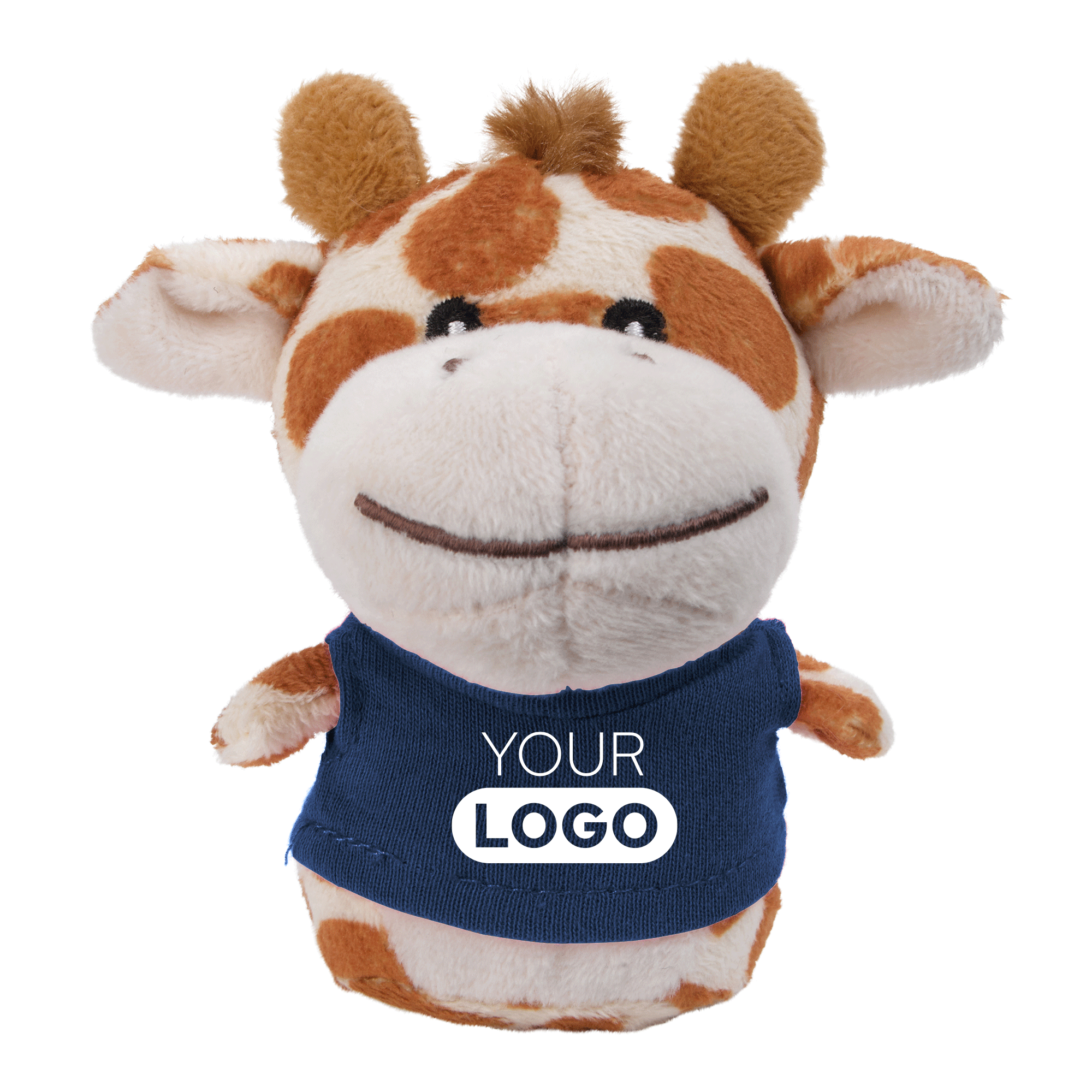 Custom Chelsea Teddy Bear™ 4" Shorties Plush Giraffe | Pens.com