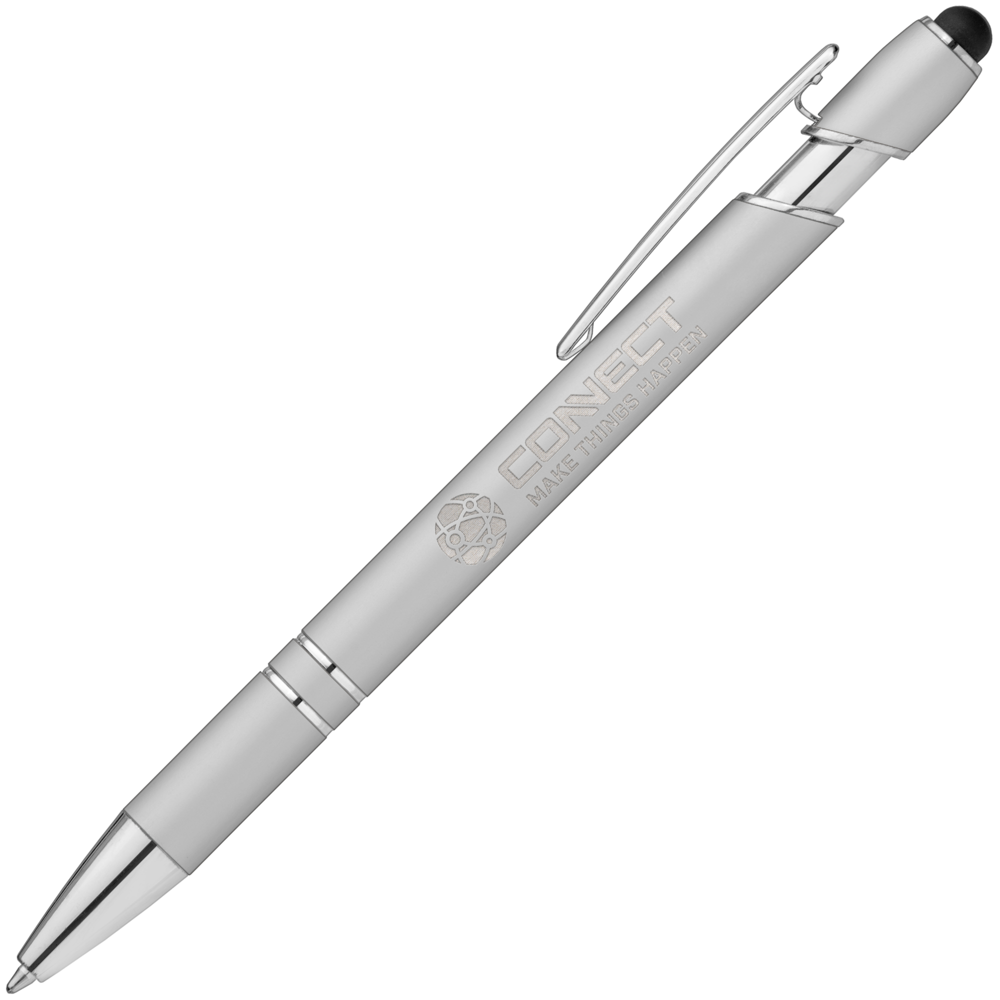 Promotional Engraved Mineral Alpha Soft Touch Stylus Pen with Logo ...