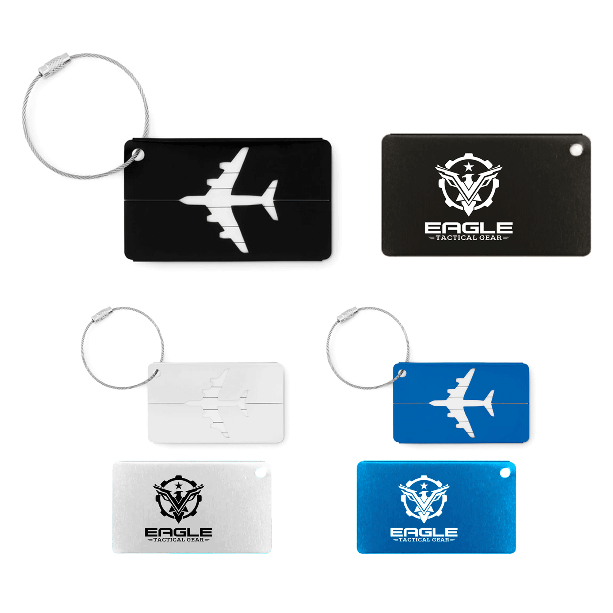 Promotional Fly Aluminium Luggage Tag with Logo | Pens.com