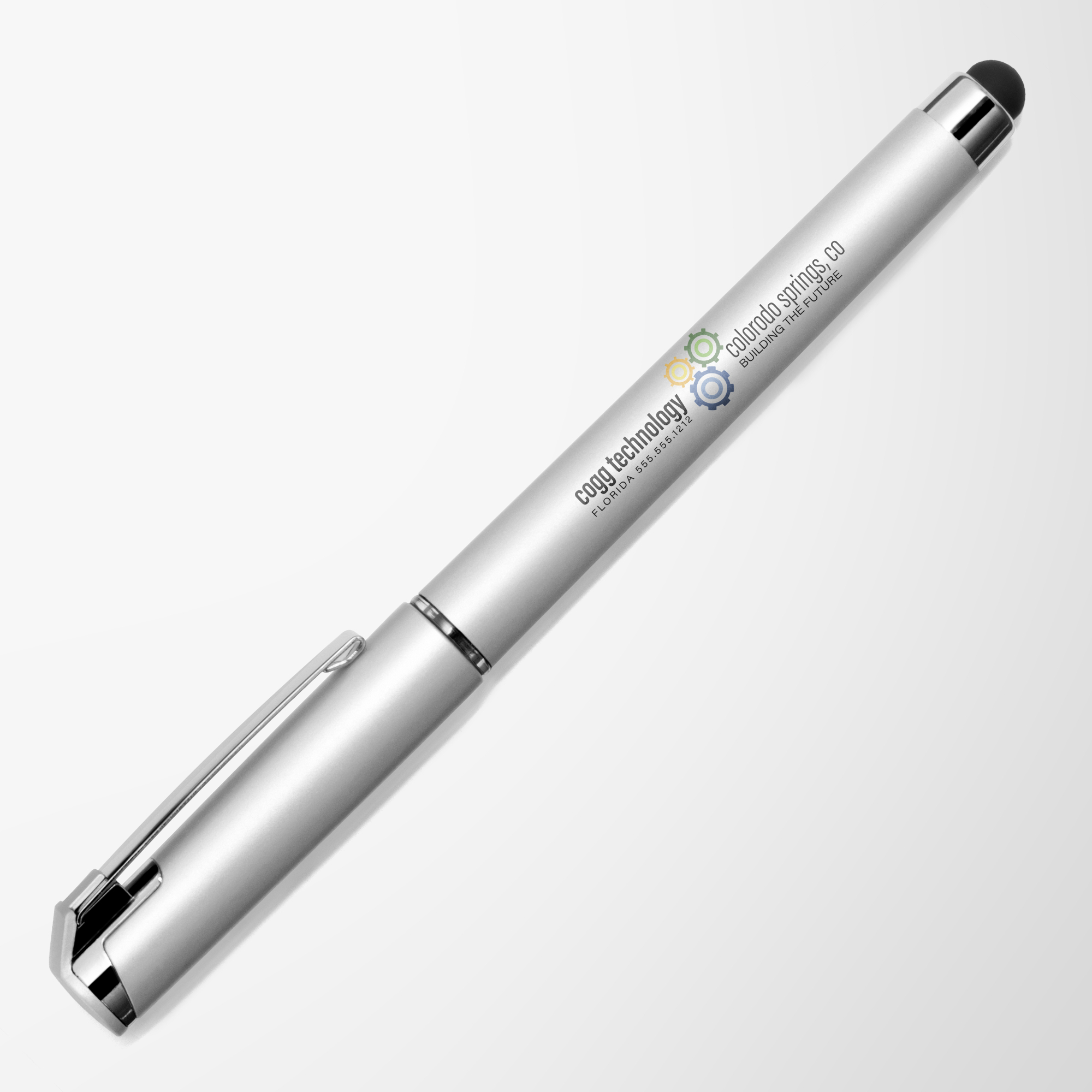 Promotional Full Colour Mineral Hughes Gel Stylus Pen with Logo | Pens.com