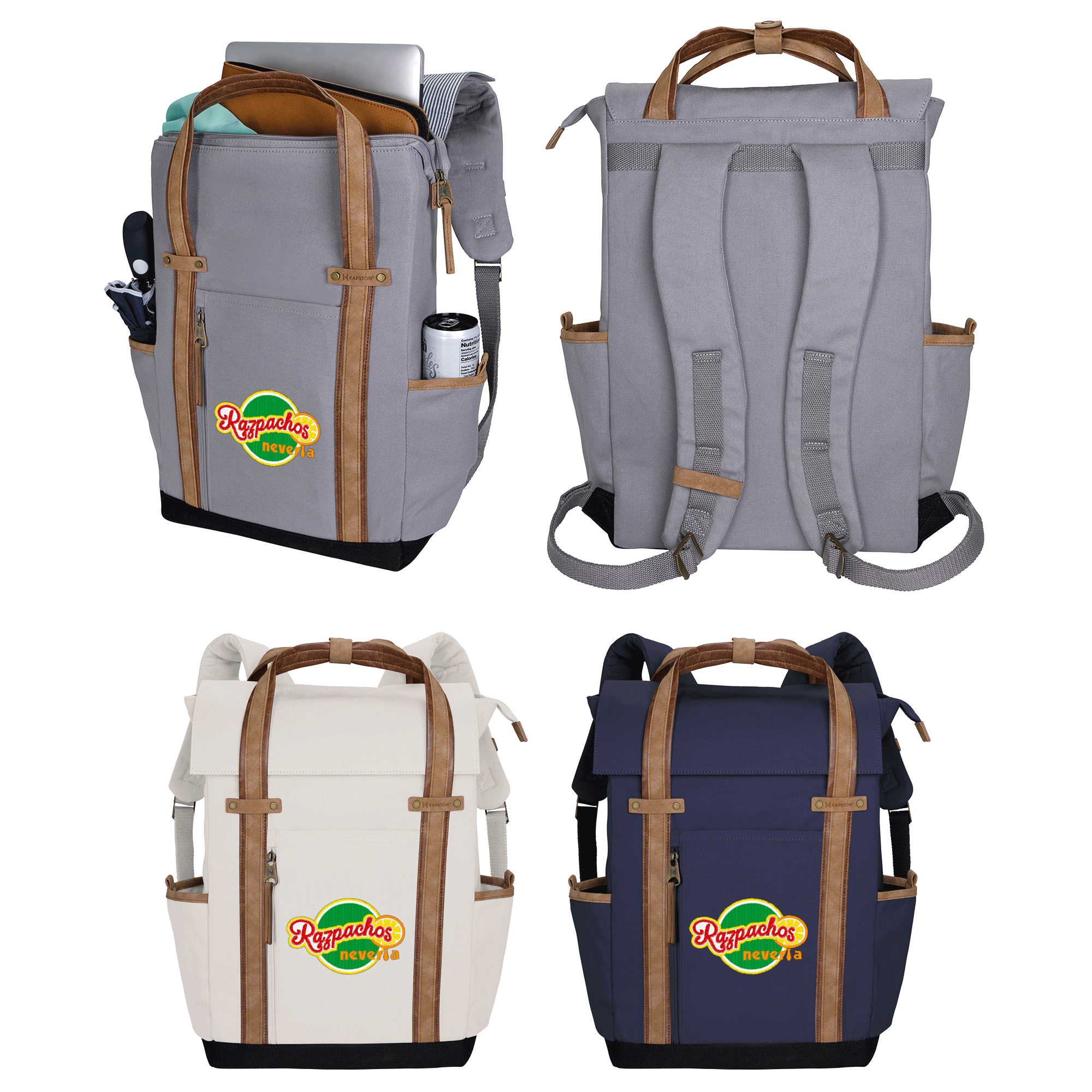 Custom Embroidered KAPSTON® San Marco Canvas Backpack | Pens.com