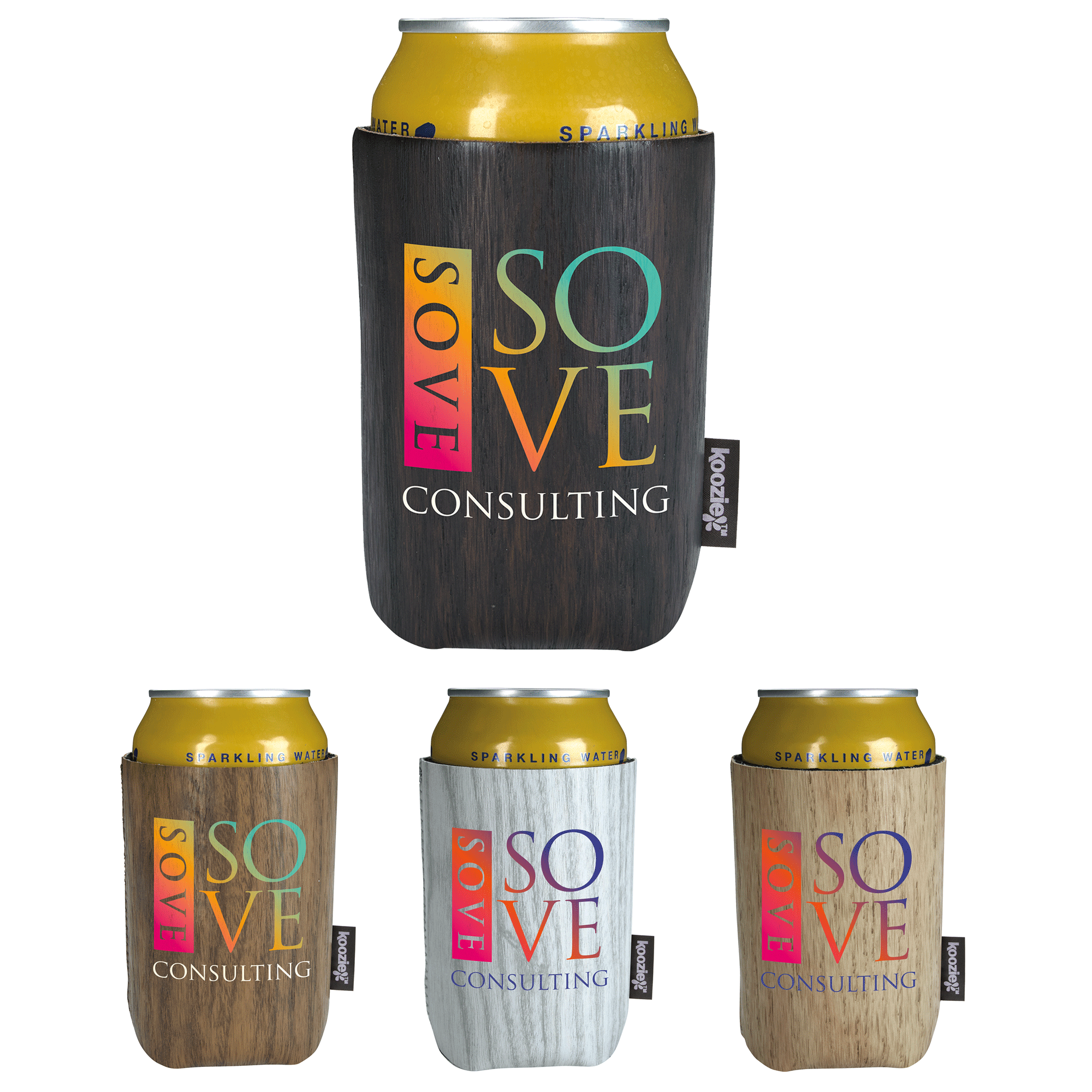 Custom Full Color Koozie® Woody Can Cooler | Pens.com