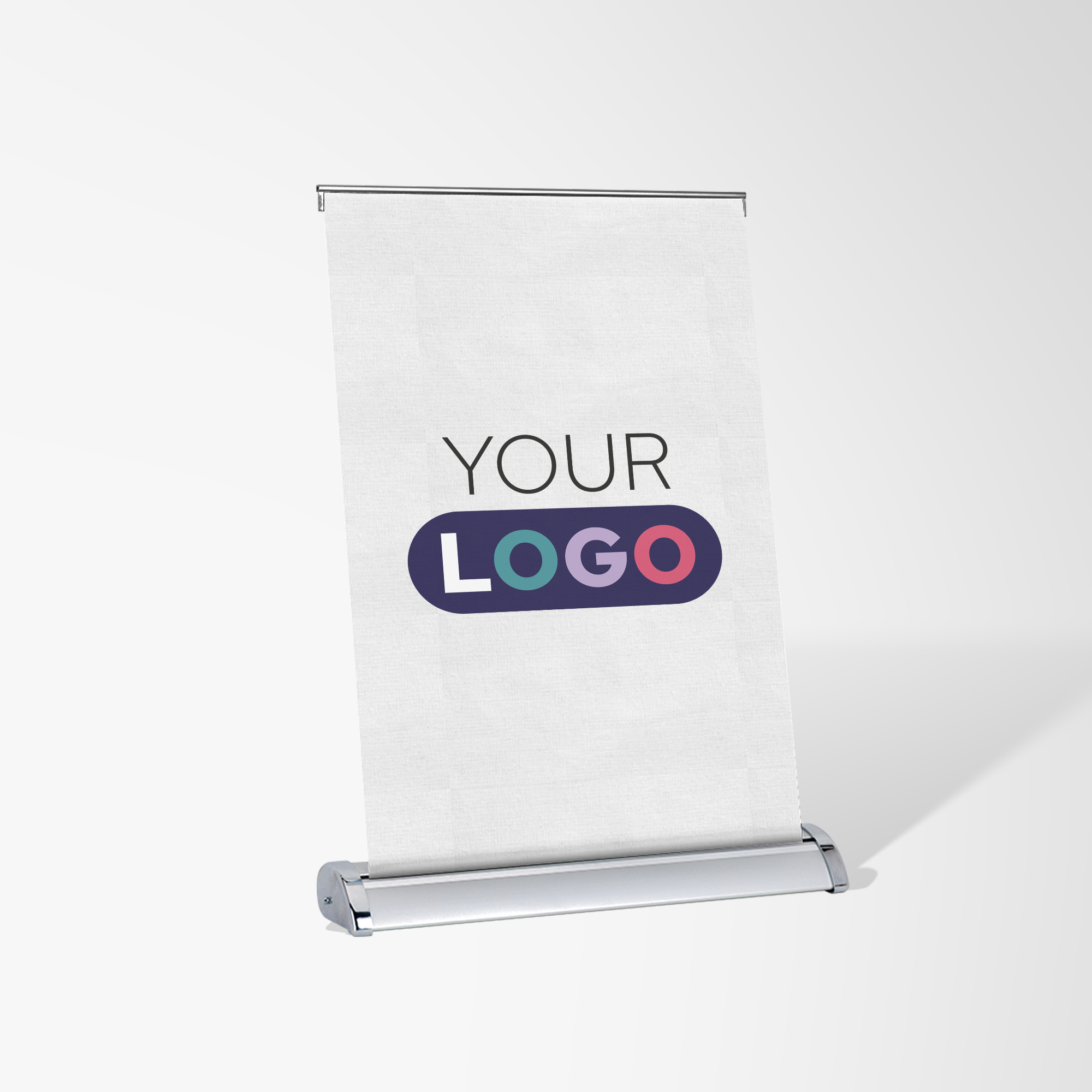 Custom Full Color Retractable Tabletop Vinyl Banner | Pens.com