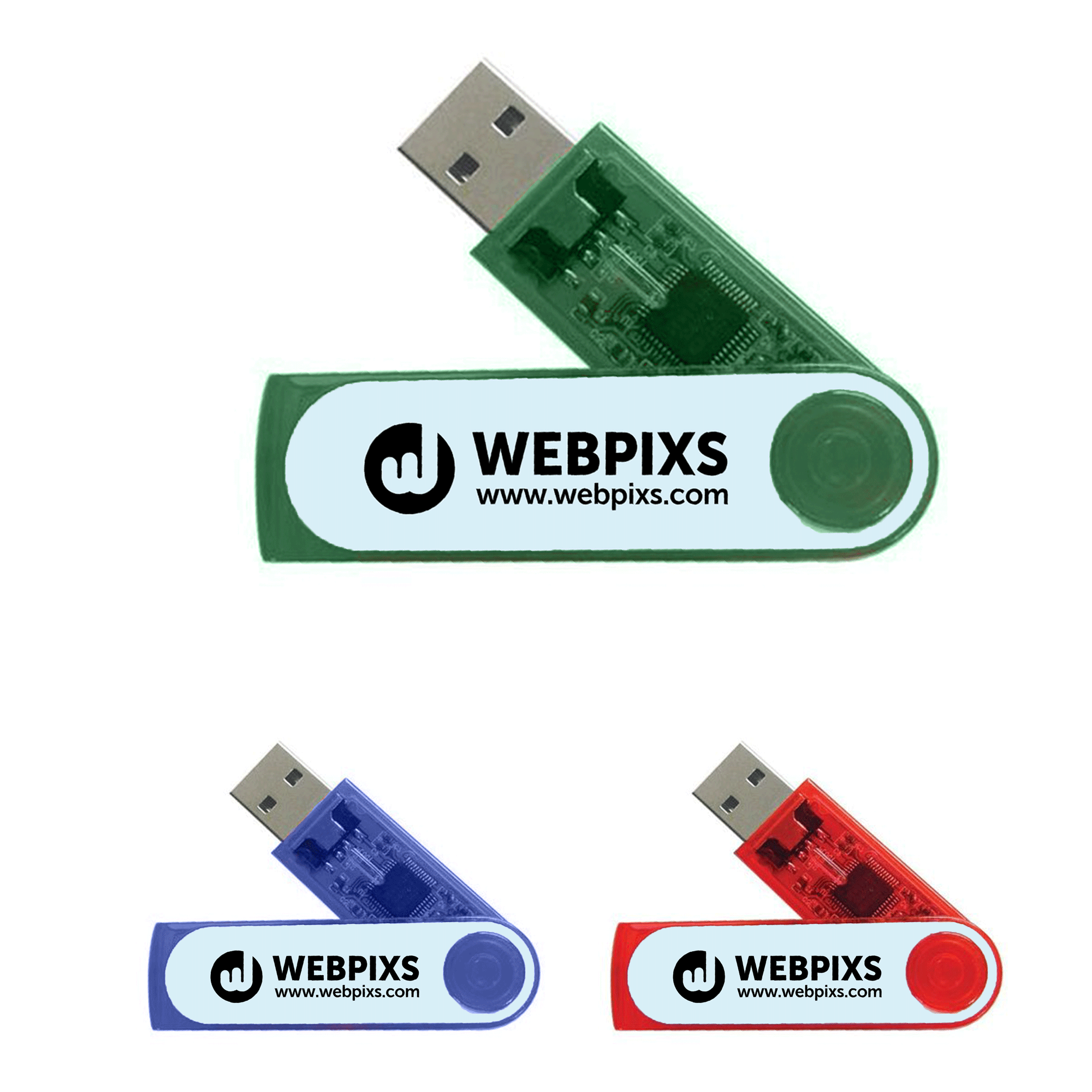 Custom Slick USB Flash Drive - 4GB | Pens.com