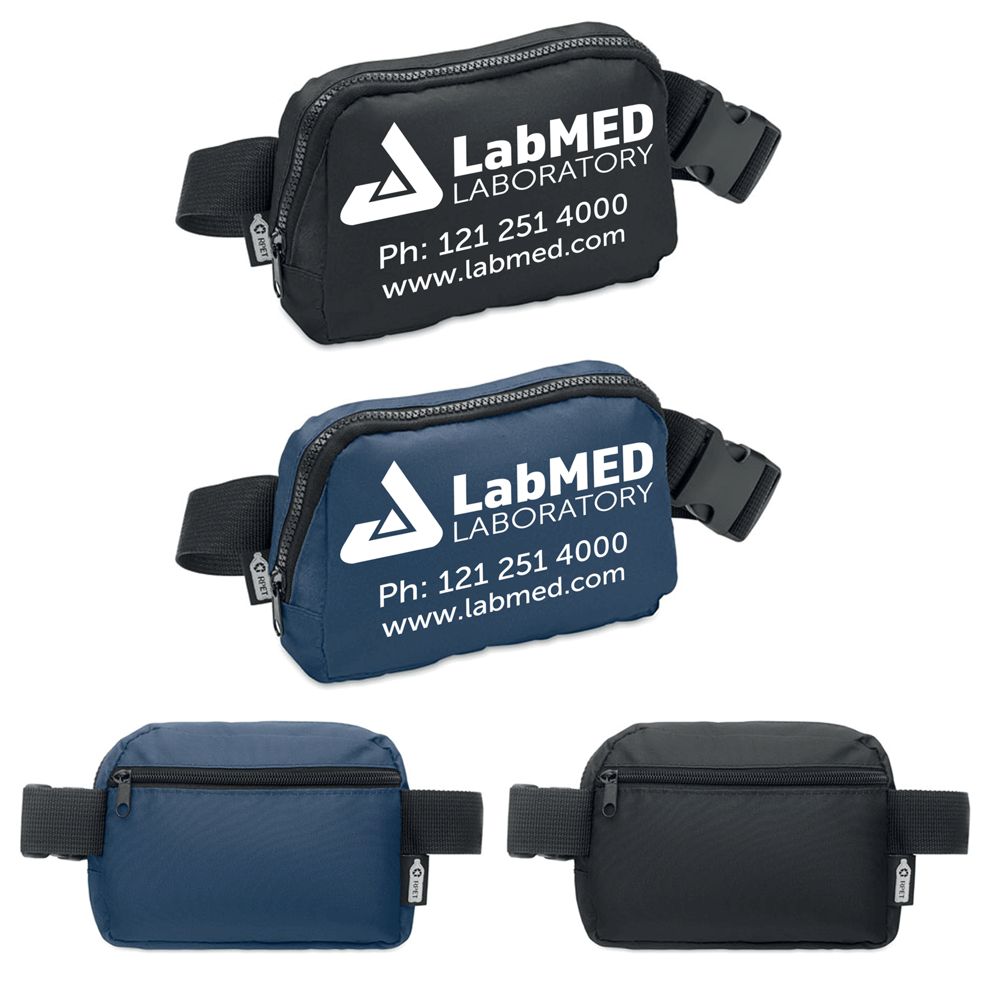 Promotional Toshi RPET Waist Bag with Logo | Pens.com