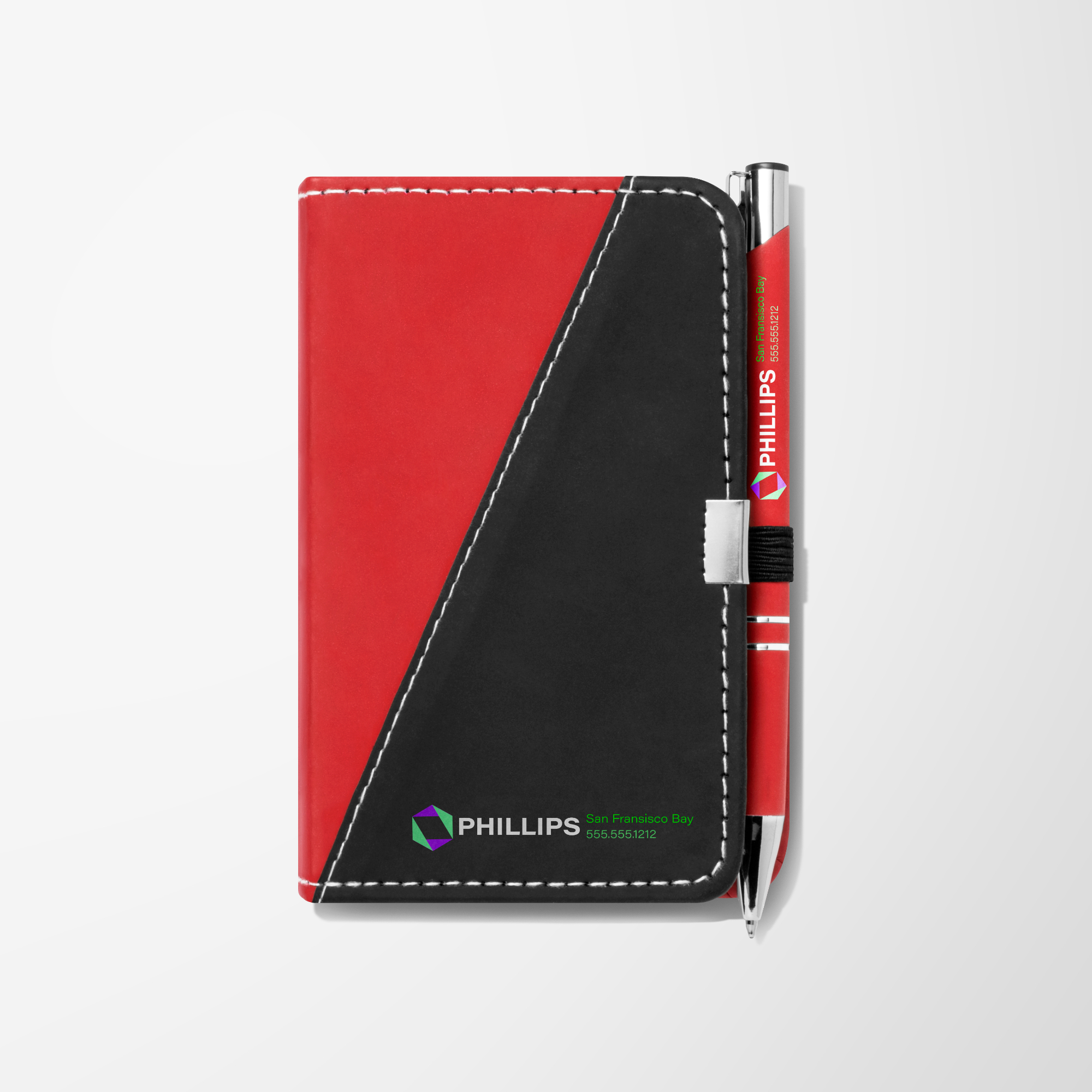 Custom Full Color Bright Slice Note Caddy & Pen | Pens.com