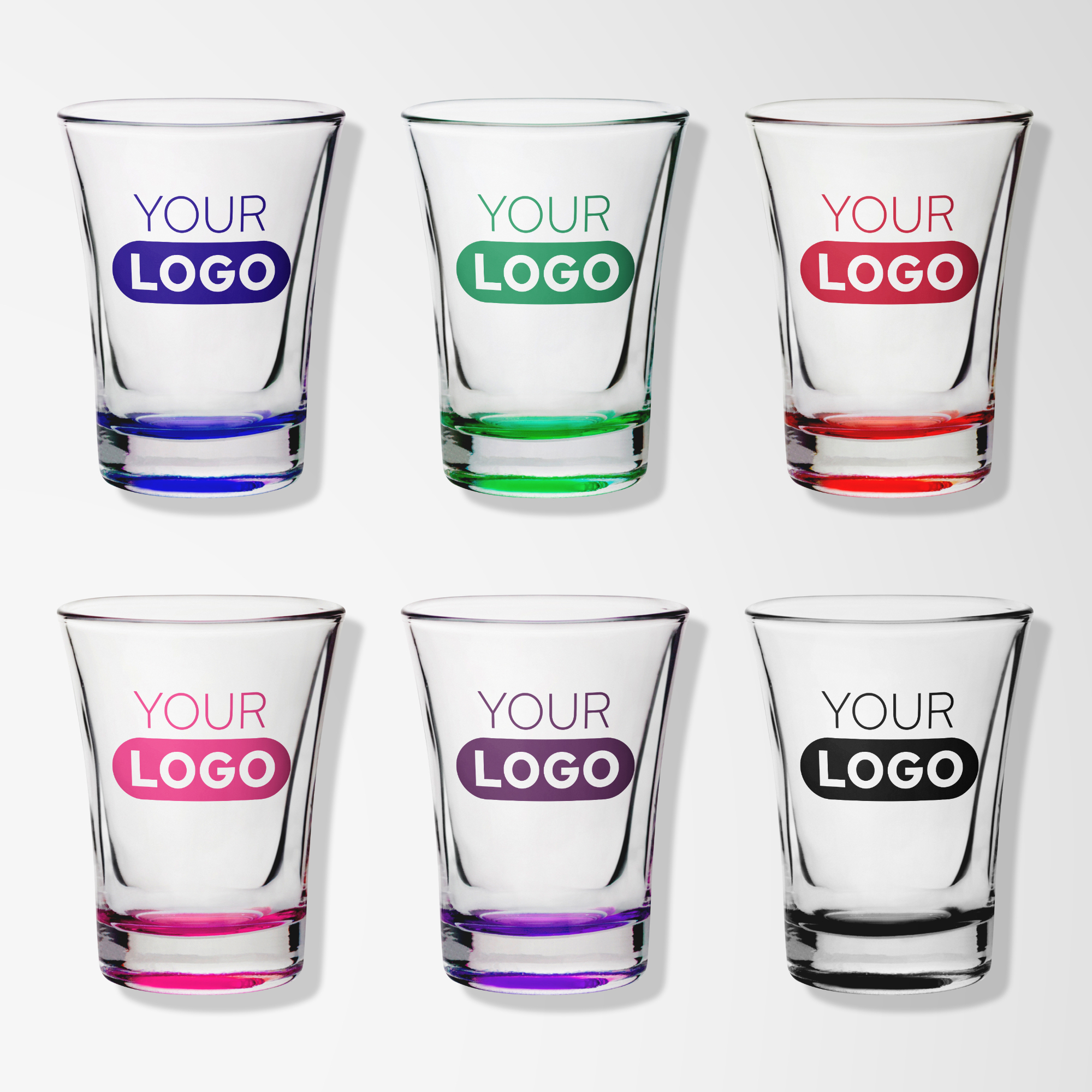 Custom 2 oz. Two-Tone Traditional Shot Glass | Pens.com