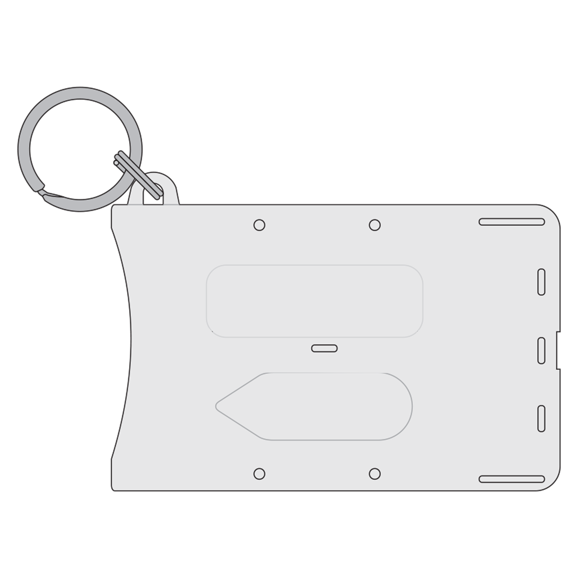Personalise Single Card Holder with Text | Pens.com