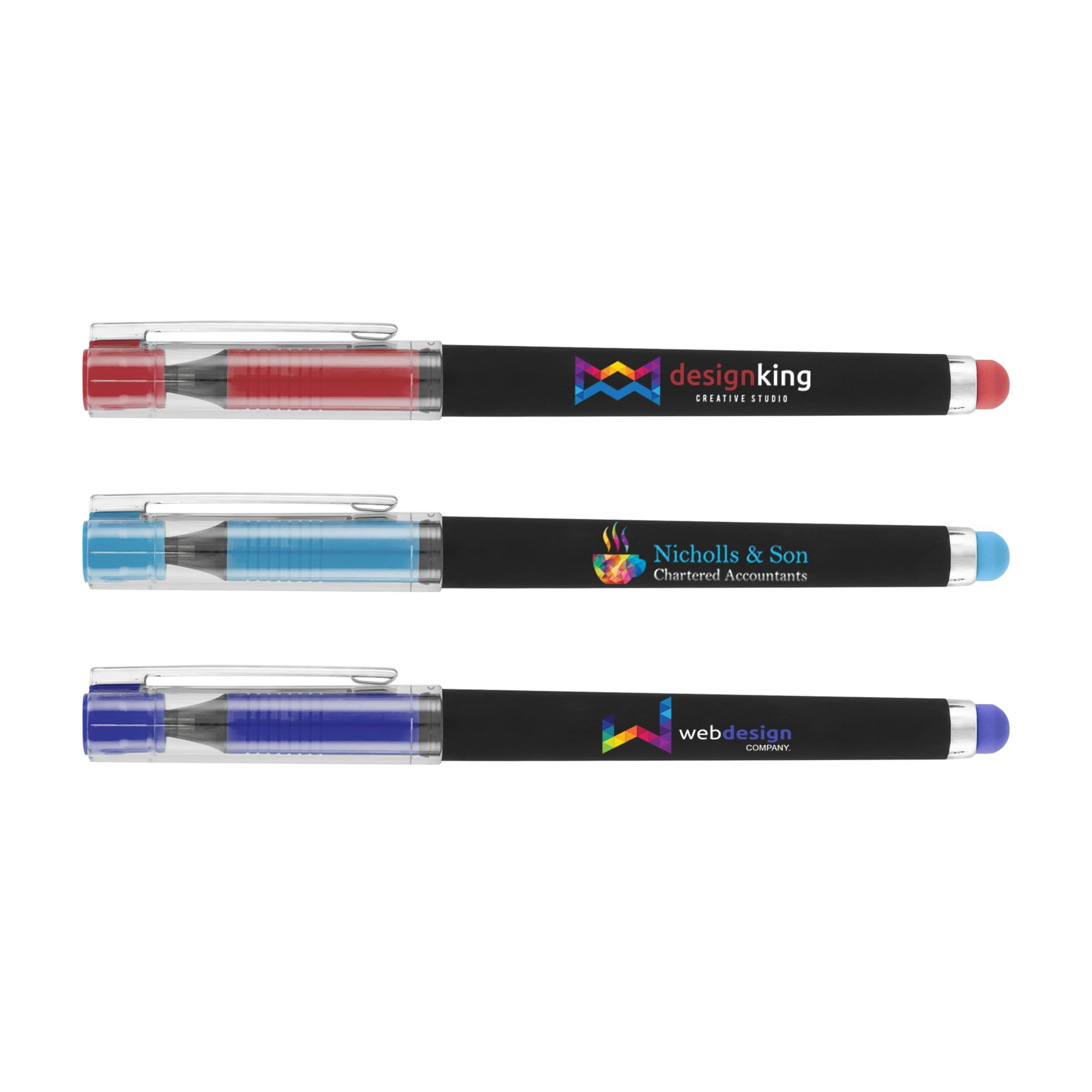 Promotional Full Colour Soft Touch Ami Gel Stylus Pen with Logo | Pens.com