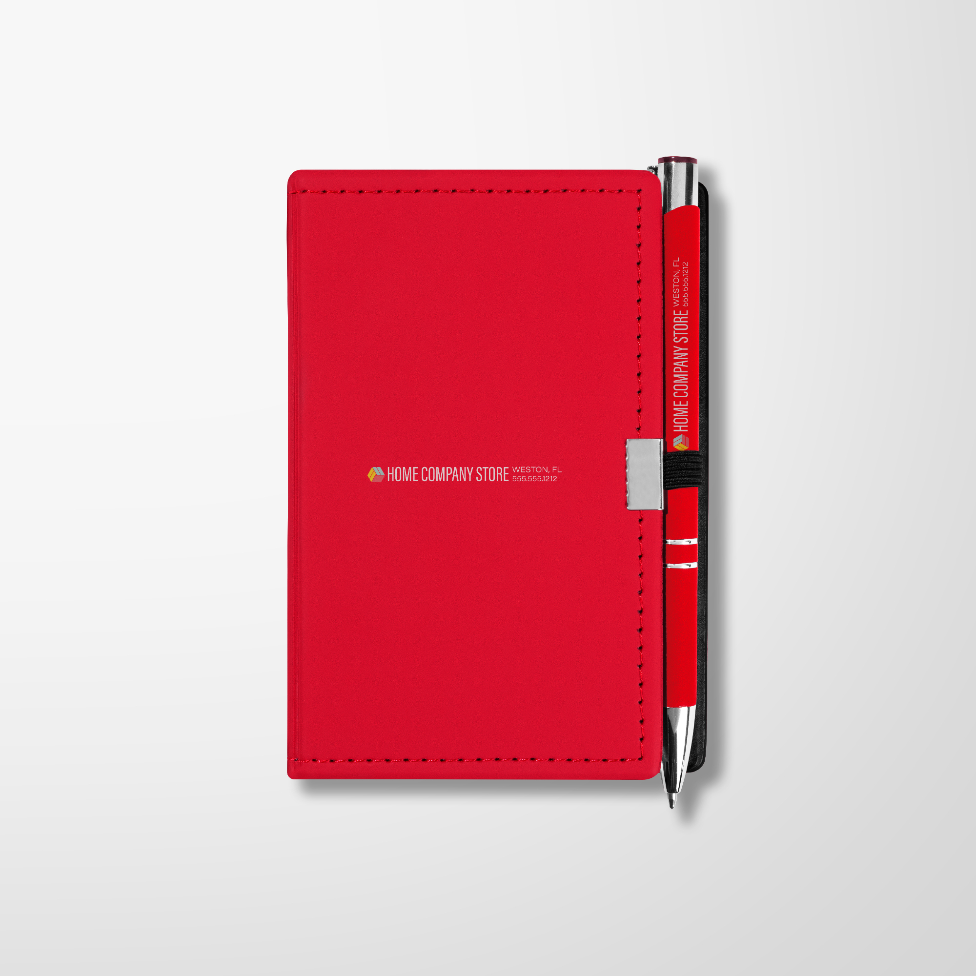 Personalise Full Colour Note & Paragon Pen Set with Text | Pens.com