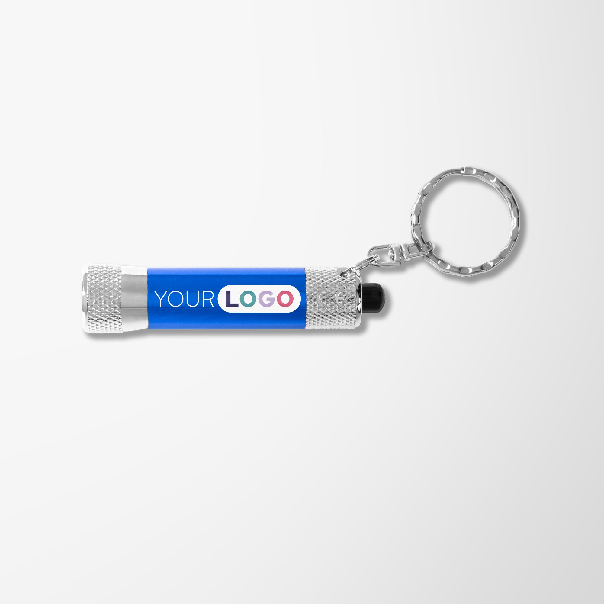 Custom LED Flashlight Key Chain with Color Imprint | Pens.com