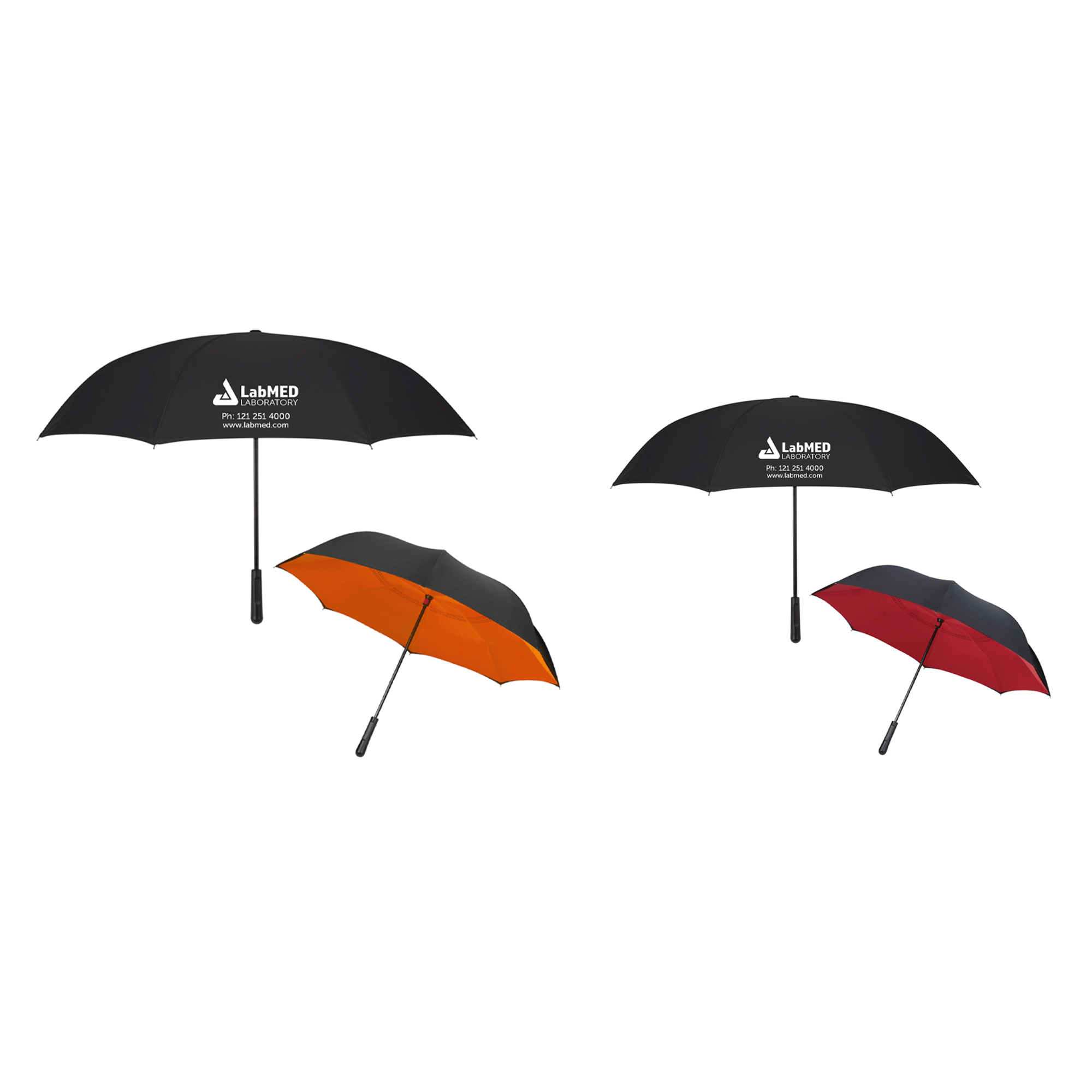 Custom 48'' Arc Two-Tone Inversion Umbrella | Pens.com
