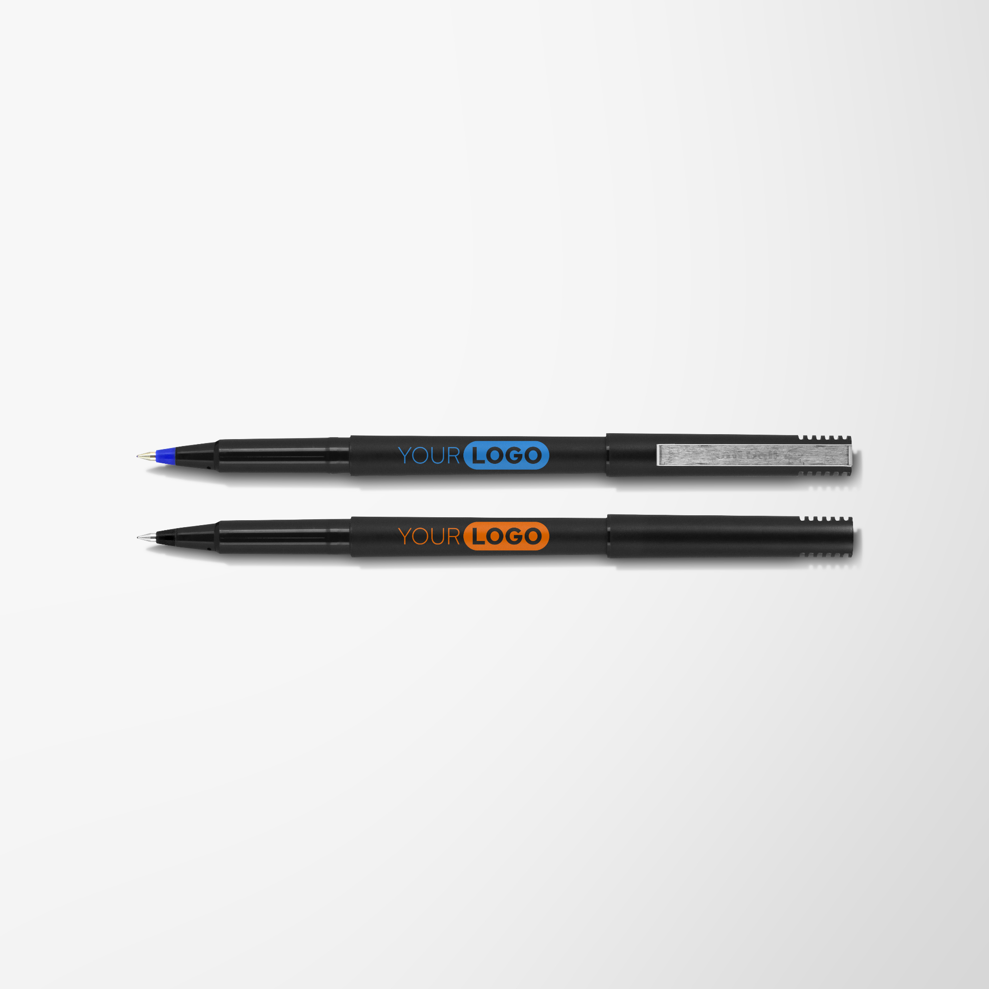 Custom Uni-Ball® Micro Roller Ball Pen-Black Barrel | Pens.com