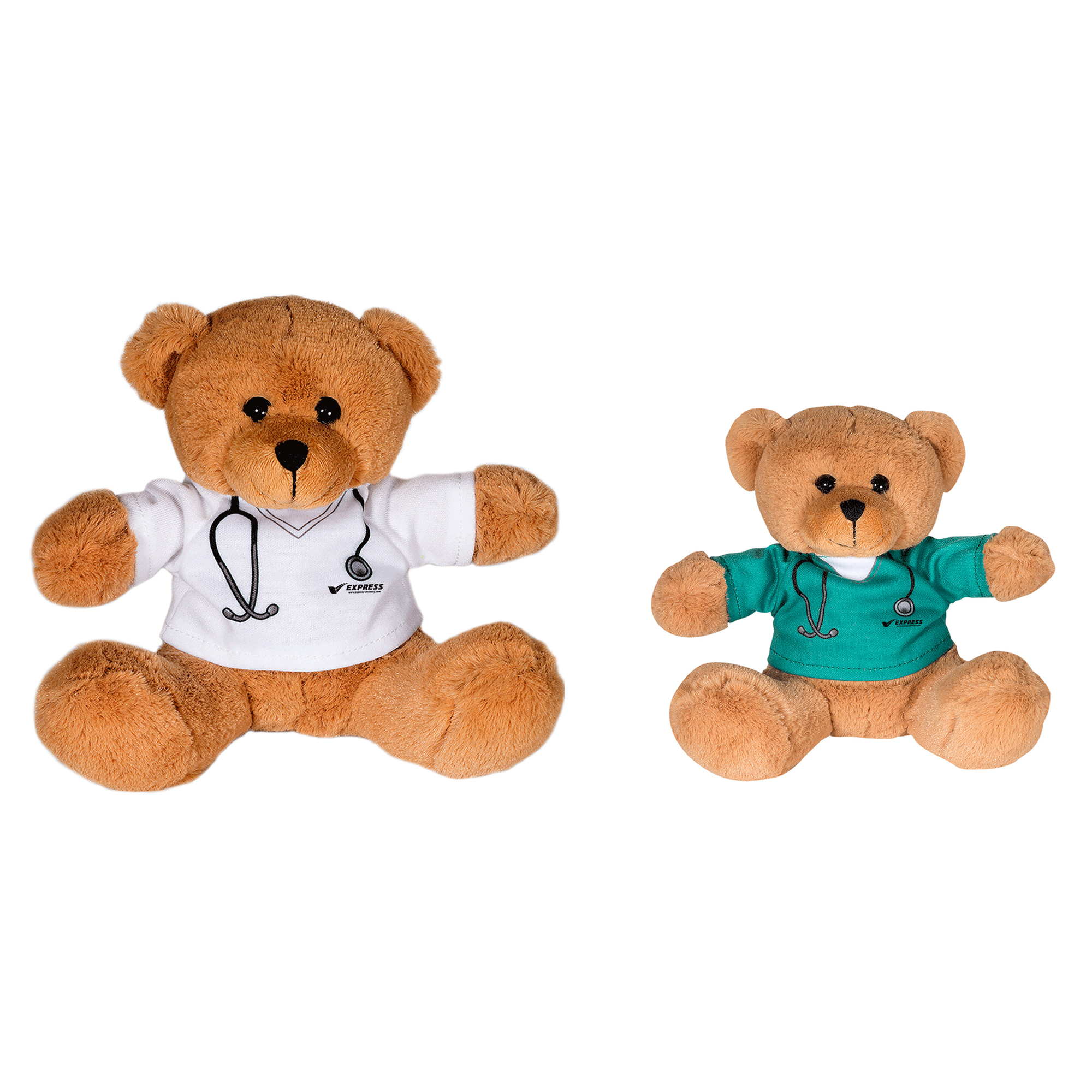 Custom 7" Plush Bear with T-Shirt - Doctor & Nurse | Pens.com