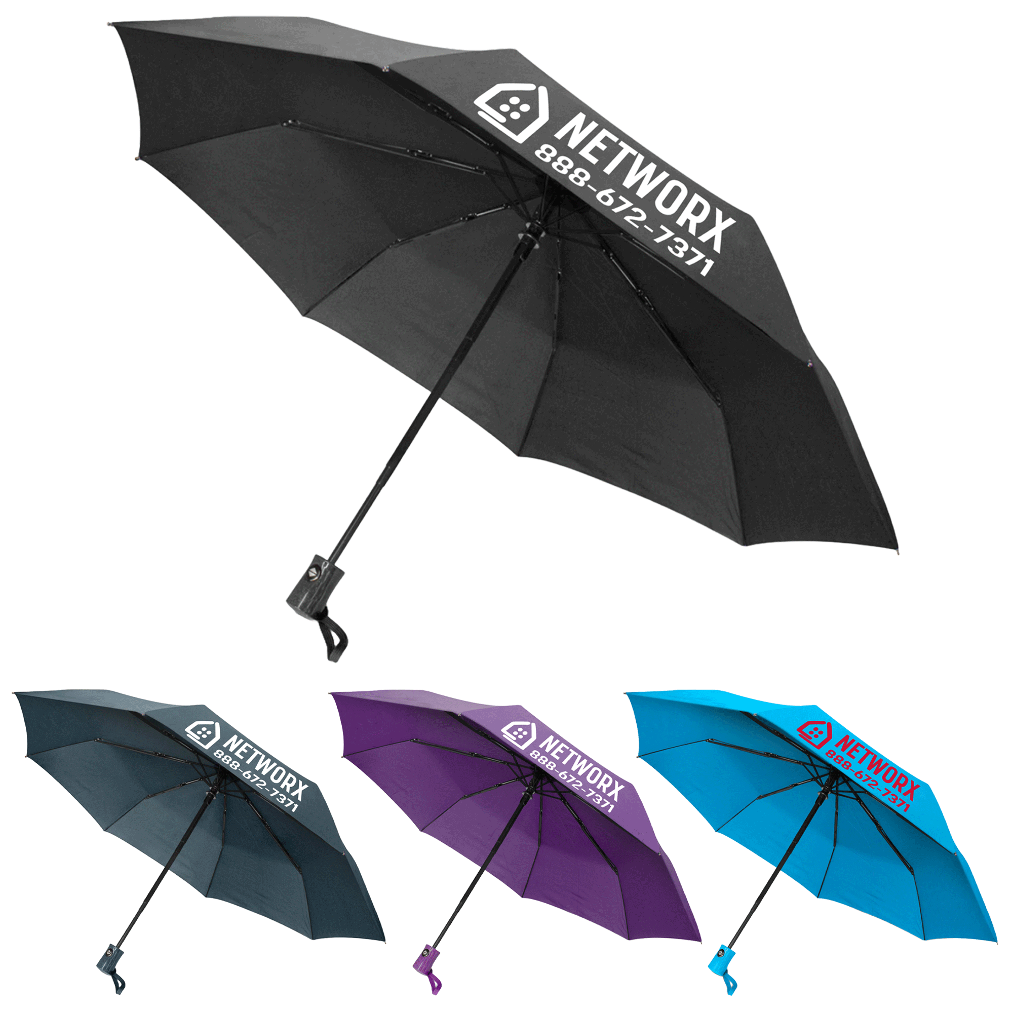 Personalise Dew Drop Umbrella with Text | Pens.com
