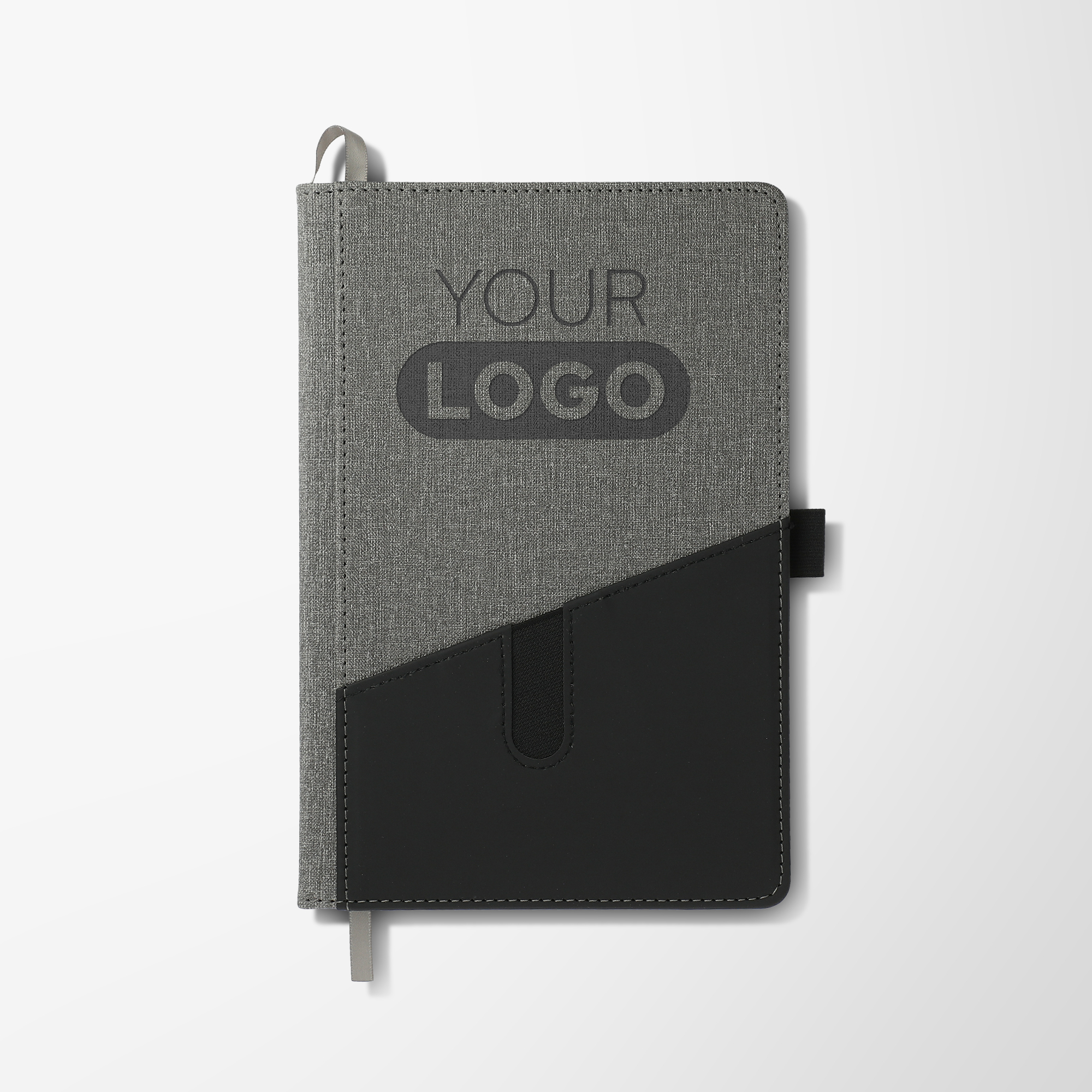 Custom Debossed JournalBook® 5"x 8" Heathered Siena Notebook | Pens.com