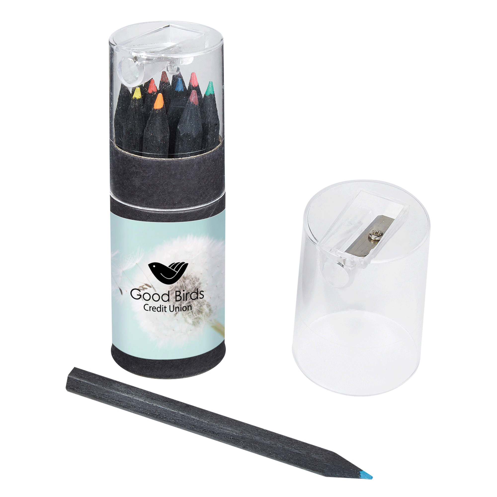 Custom 12-Piece Colored Pencil Set In Tube - Full Color | Pens.com