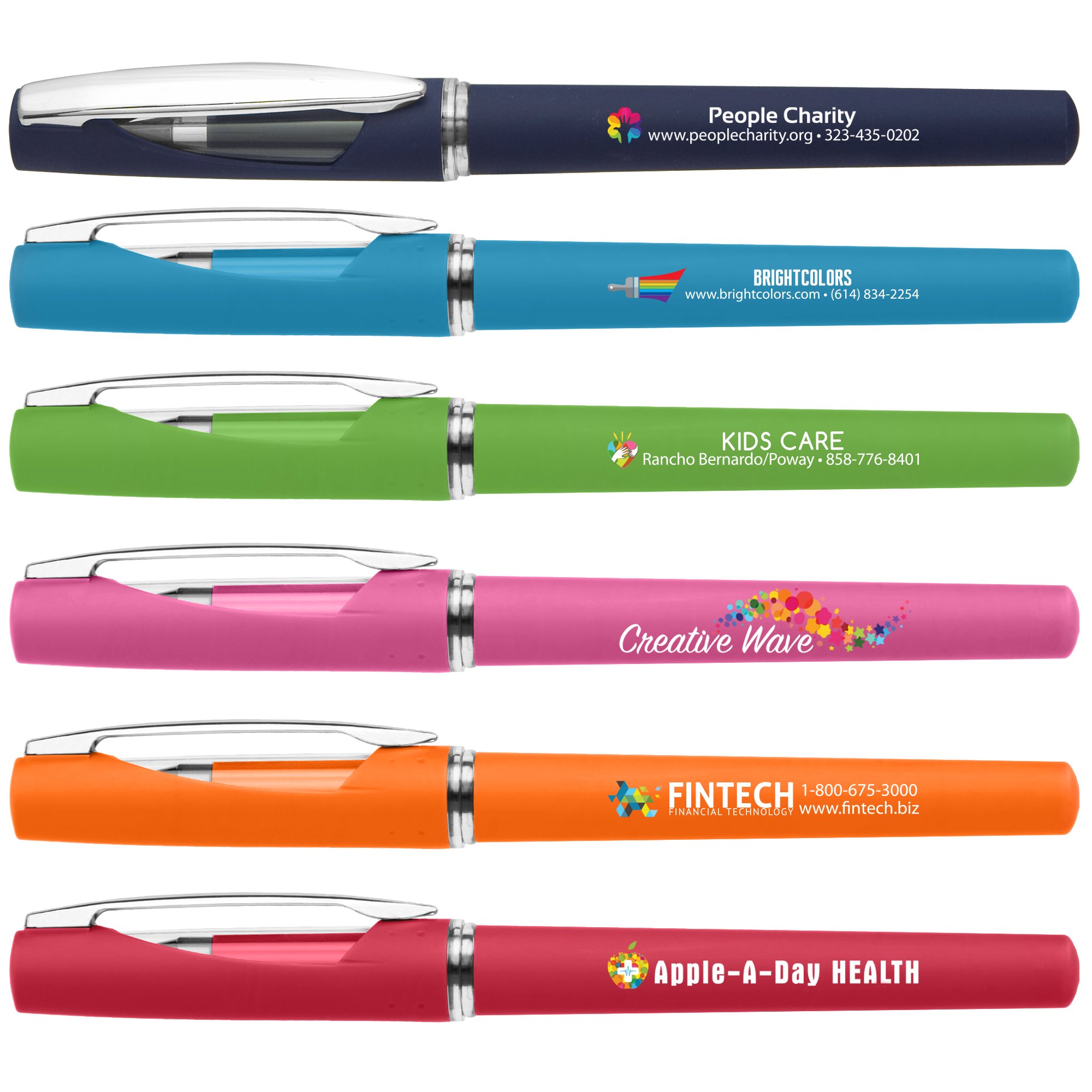 Custom Britebrand™ Soft Touch Athos Gelebration™ Gel Pen | Pens.com CA