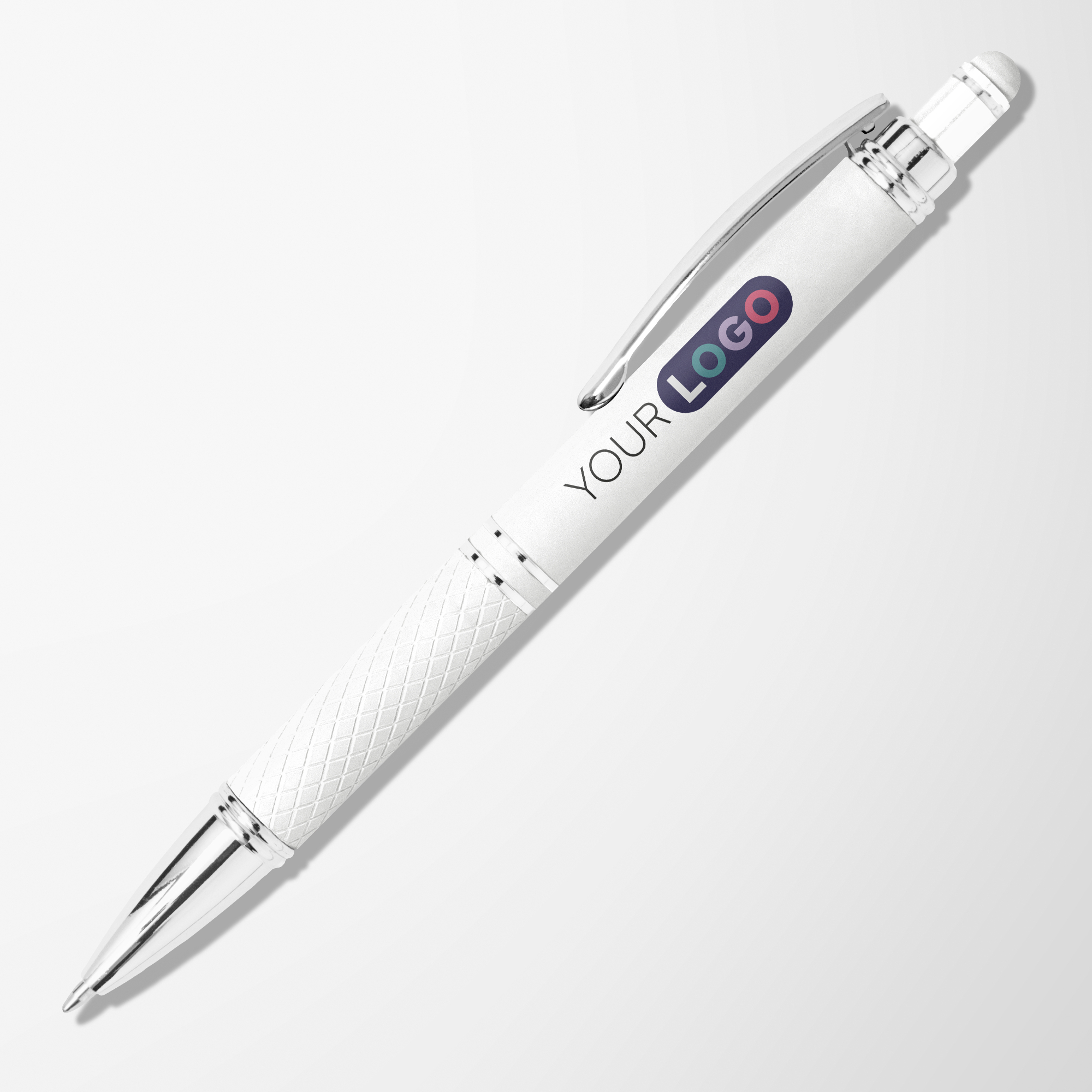 Custom Full Color Soft Touch Diamond Stylus Pen | Pens.com