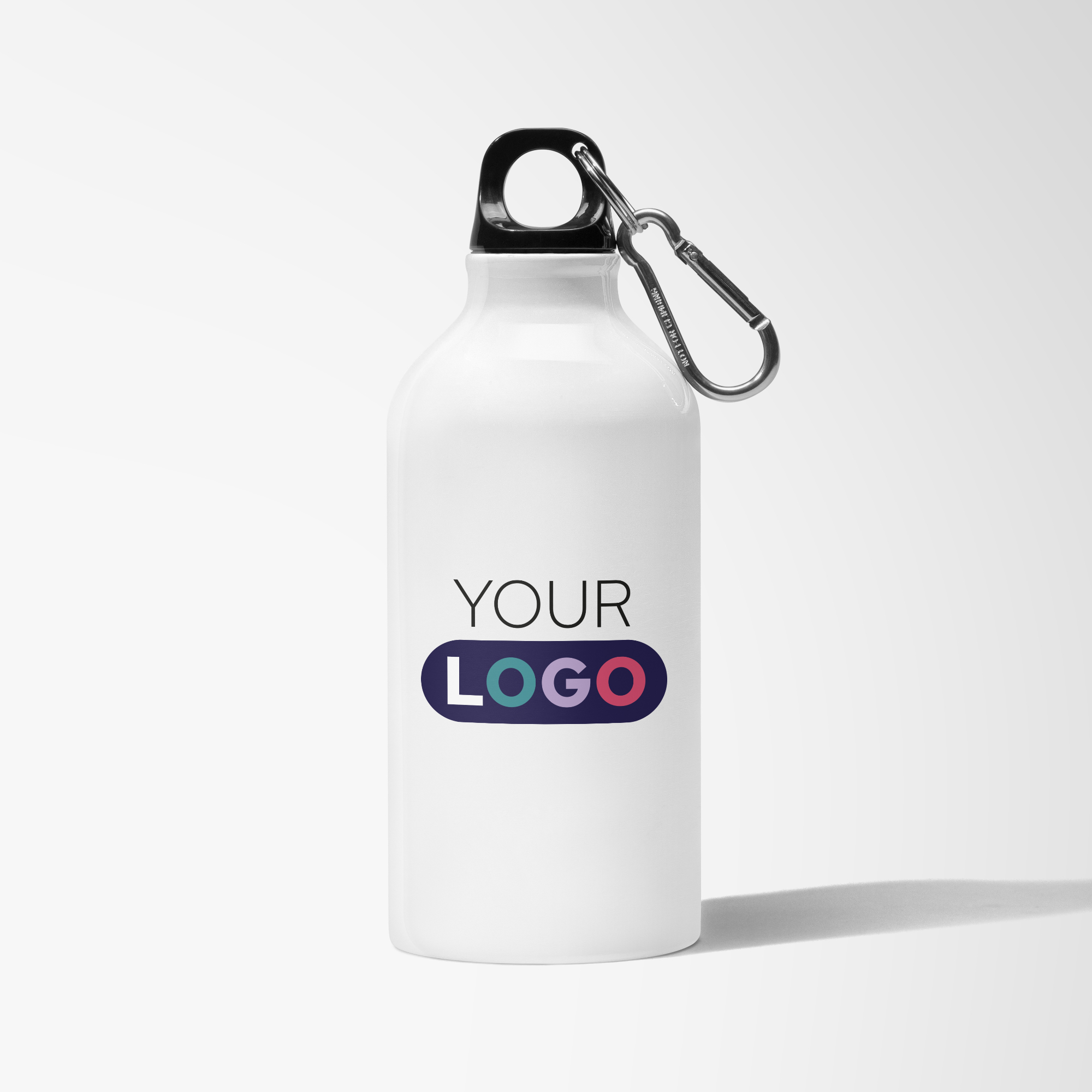 Custom Full Color 17 oz. Aspen Water Bottle with Carabiner | Pens.com