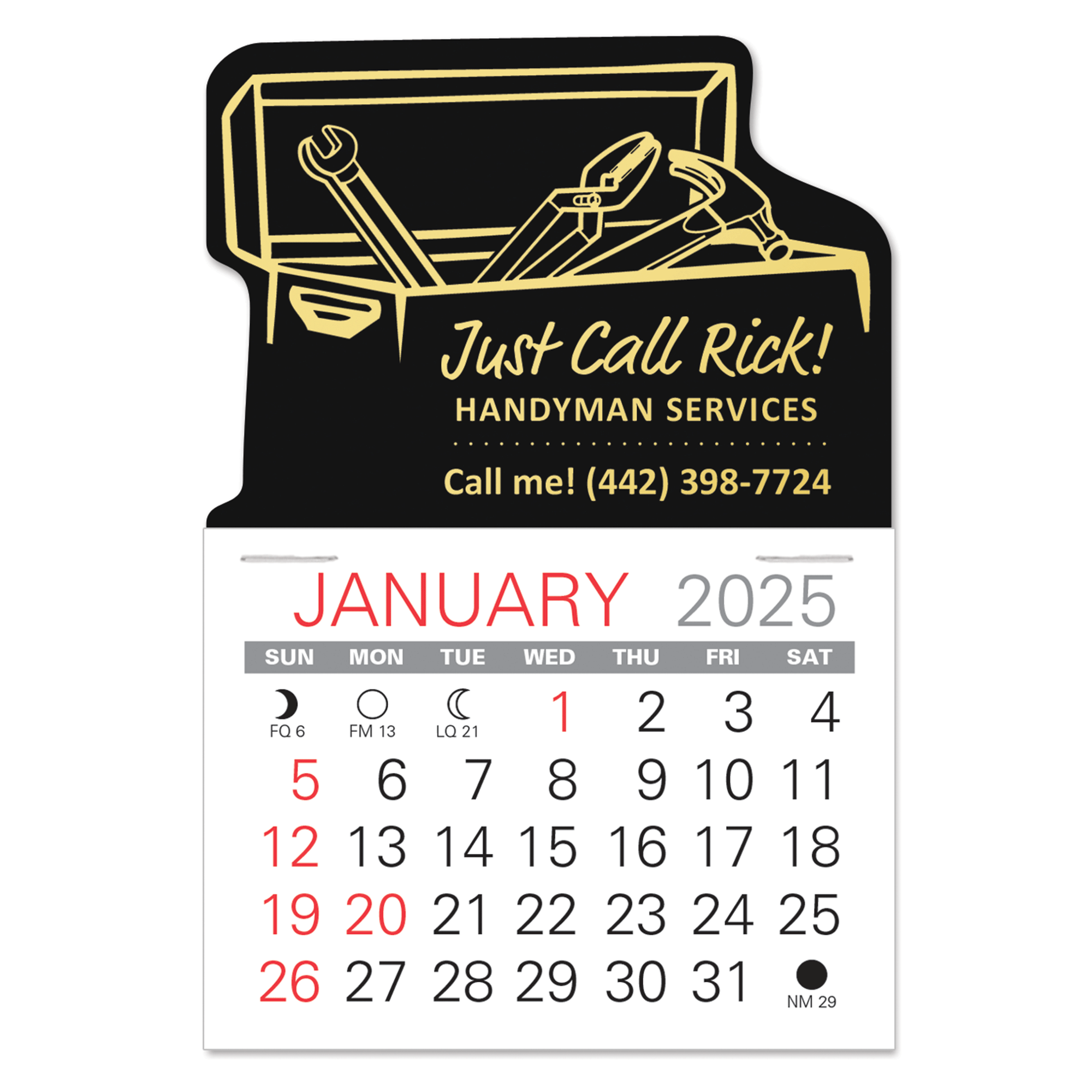 Custom Value Stick Calendar - Trades | Pens.com