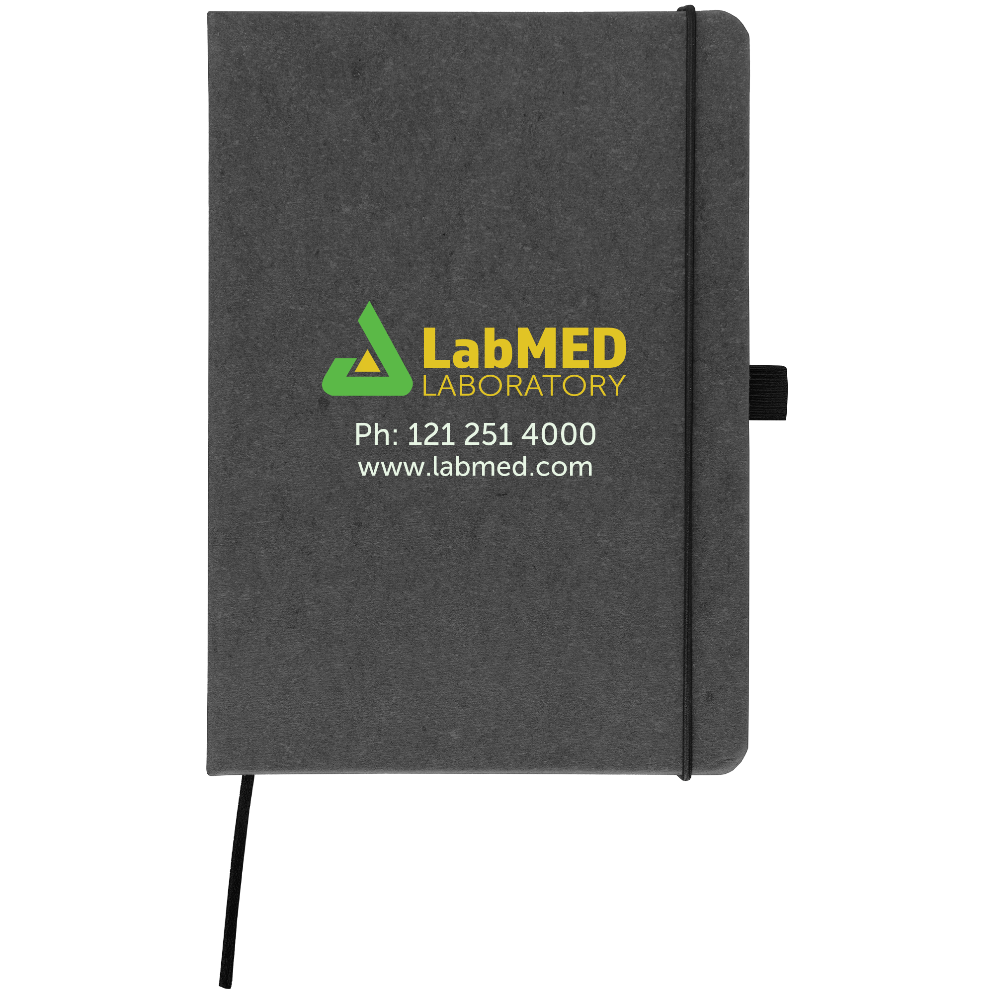Custom Full Color 8'' x 6'' Palmer Recycled PU Leather Notebook | Pens.com