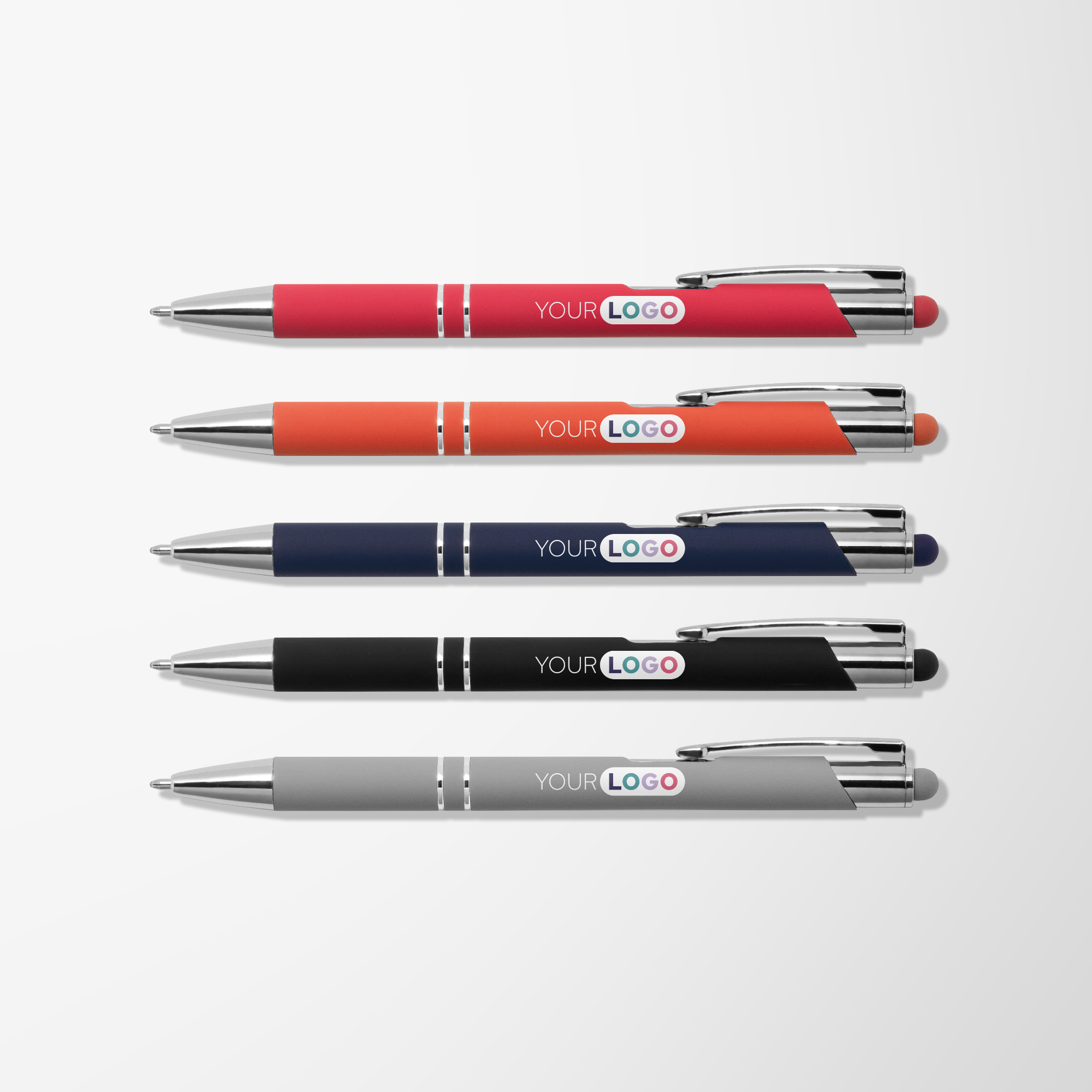 Custom Full Color Paragon Pen with Color Stylus | Pens.com