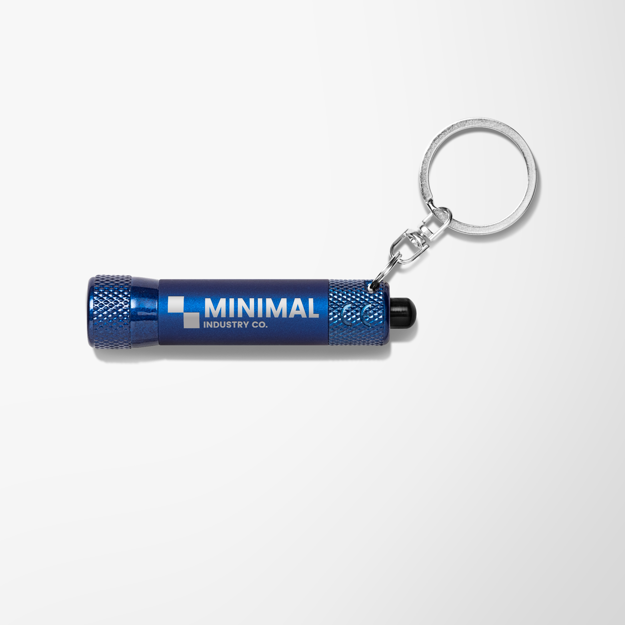 Custom Monochrome Soft Touch 3 LED Flashlight Keychain | Pens.com