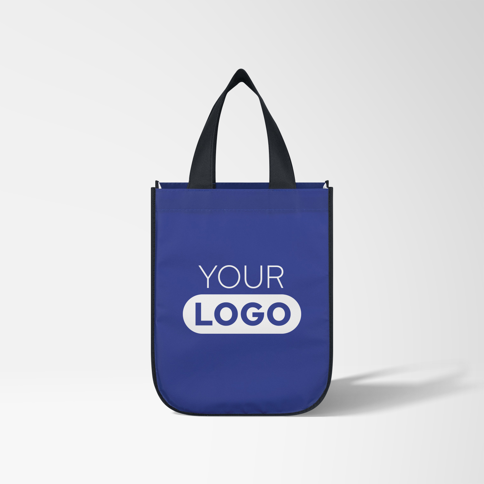Custom Little Shiny Non-Woven Shopper Tote Bag | Pens.com