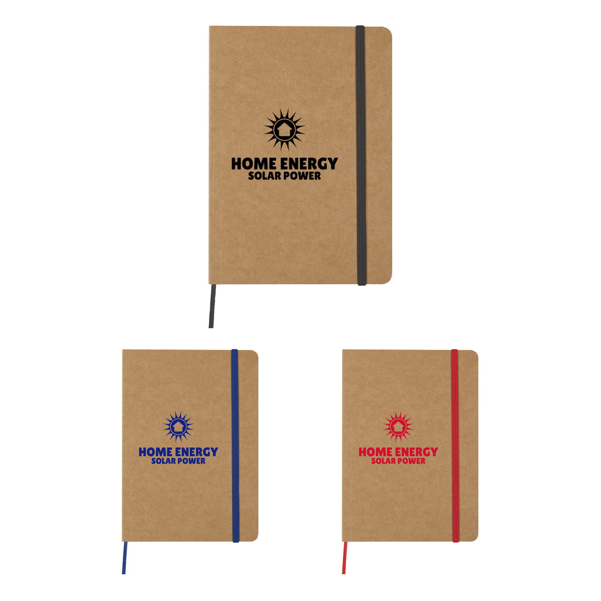 Custom 5'' x 7'' Eco-Inspired Strap Notebook | Pens.com