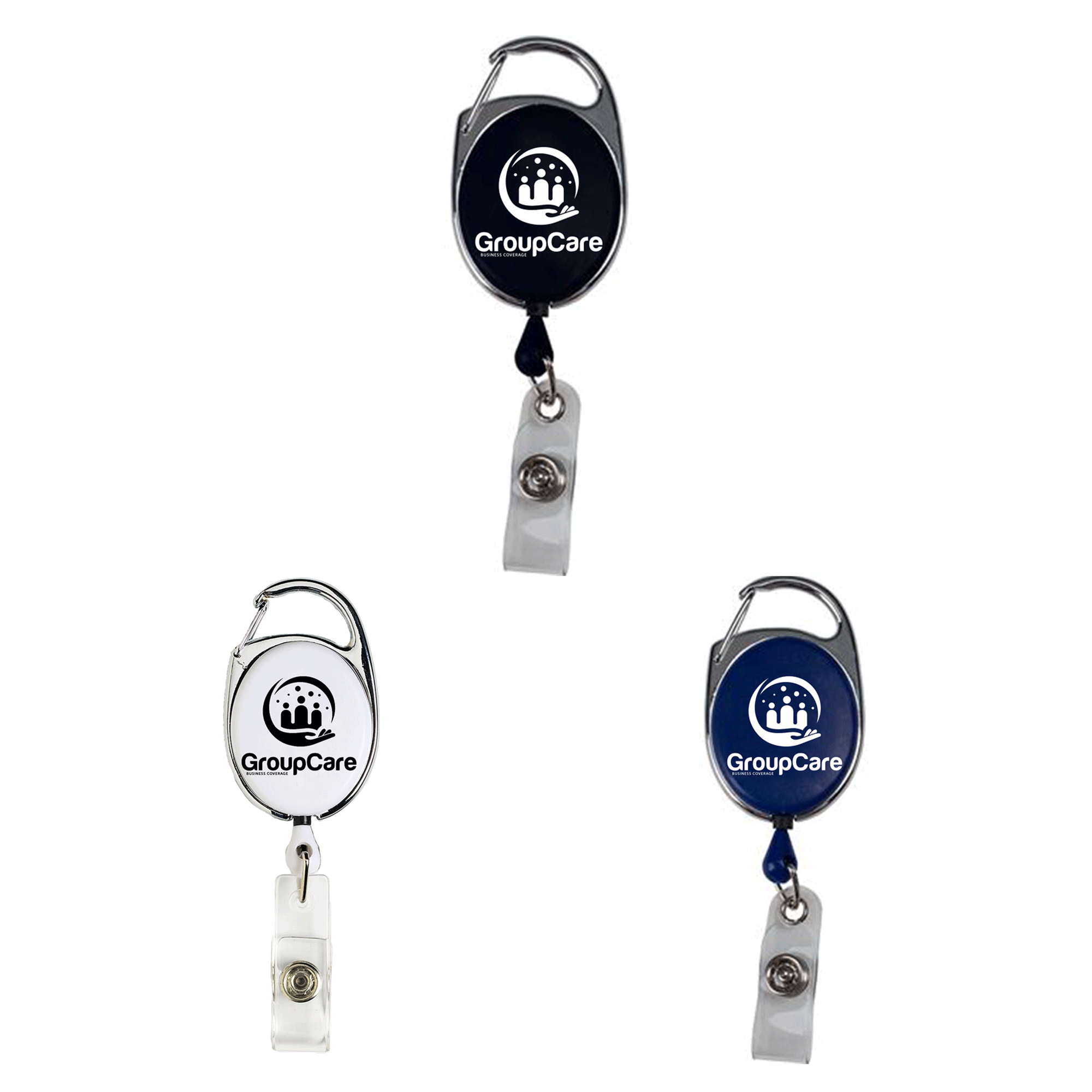 Custom Retractable Badge Reel with Silver Clip | Pens.com