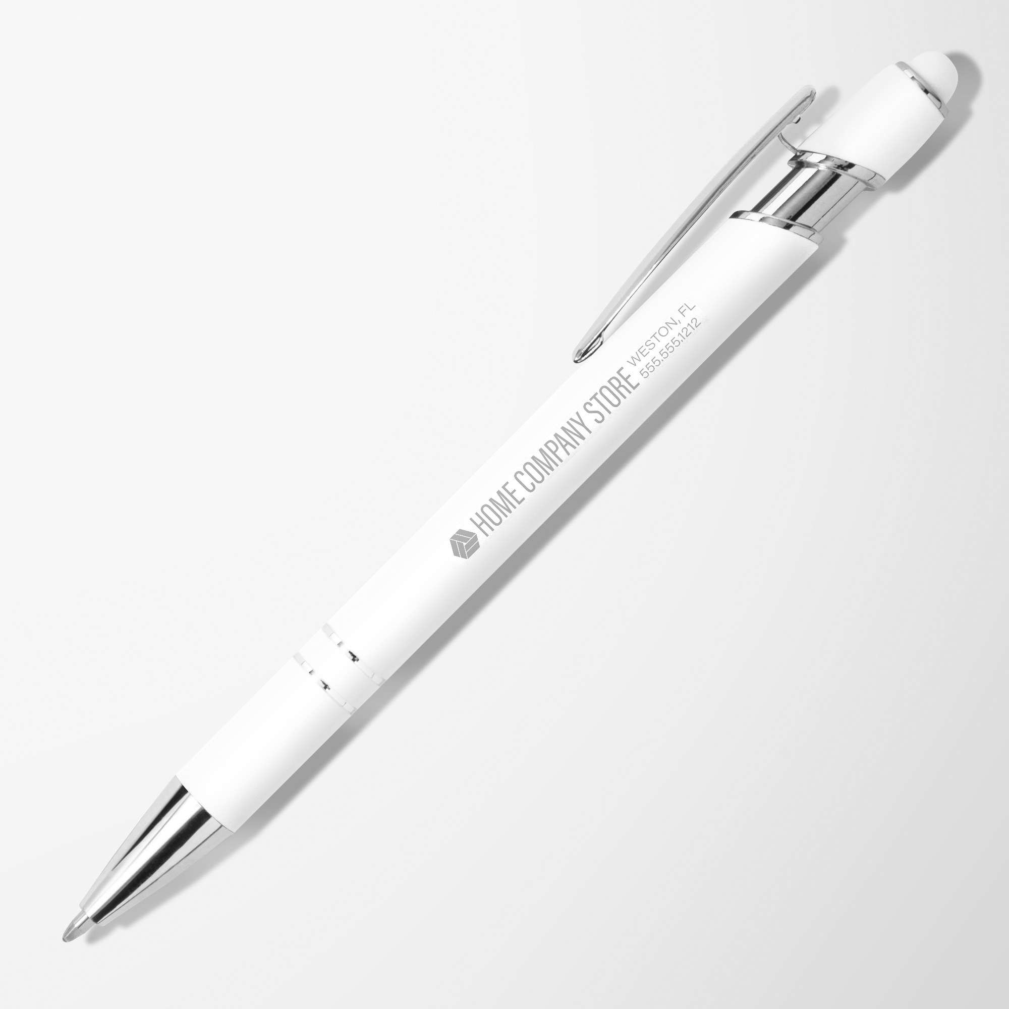 Promotional Bright Alpha Soft Touch Pen with Stylus | Pens.com